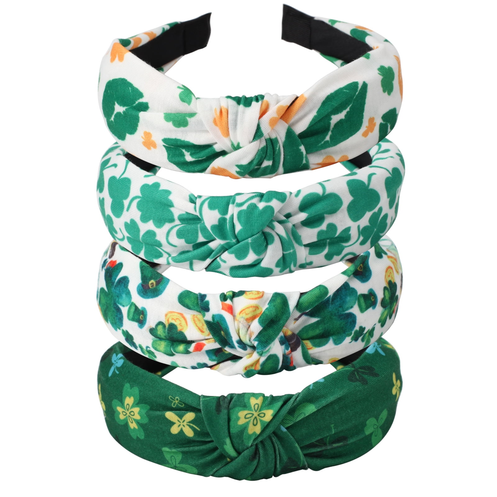 4pcs St. Patrick's Day Headbands for Women Girls Cute Love Green ...