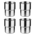 4pcs Stainless Steel Coffee Tumblers Set Rusts Resistant Drinkwares ...
