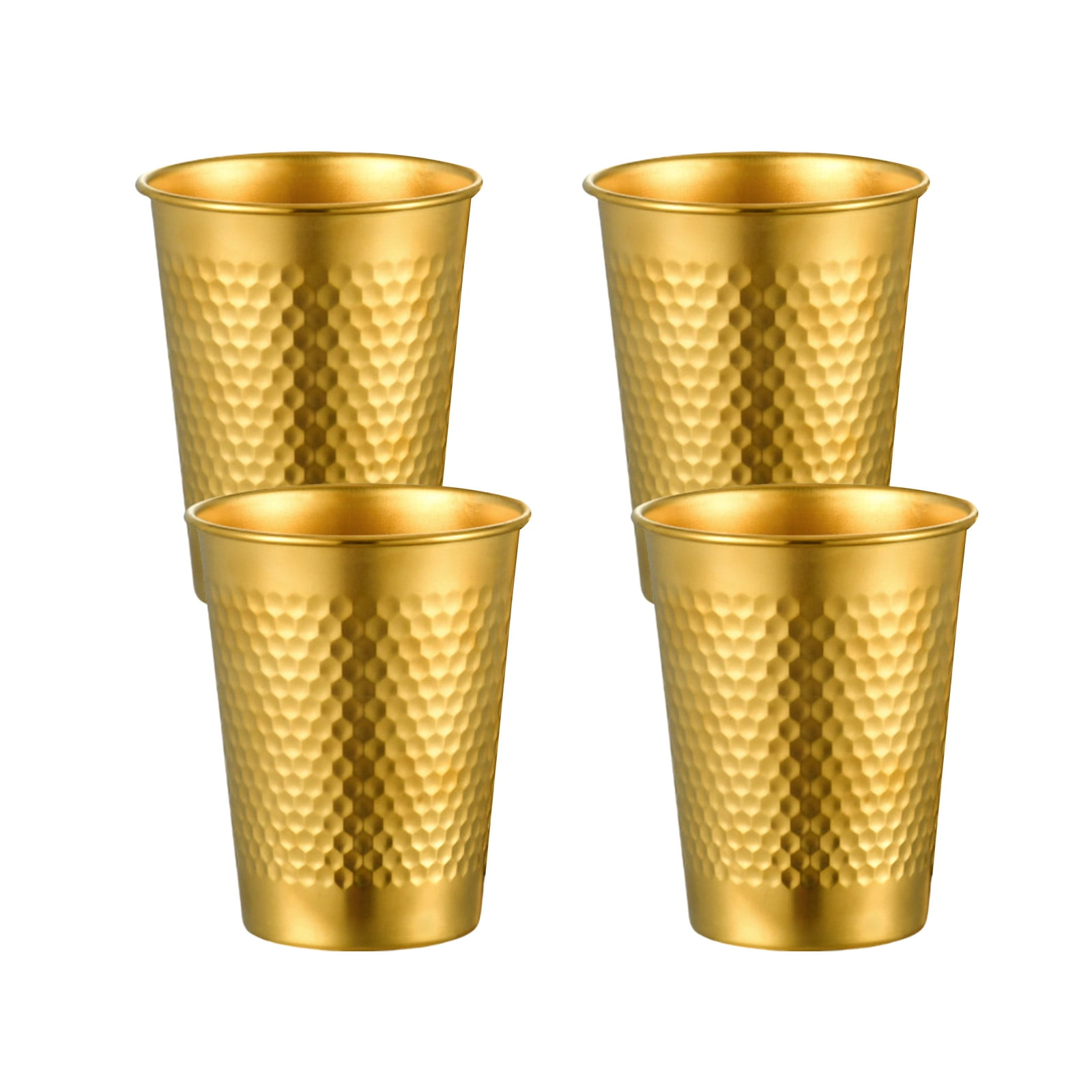 4pcs Stainless Steel Coffee Tumblers Set Rusts Resistant Drinkwares ...
