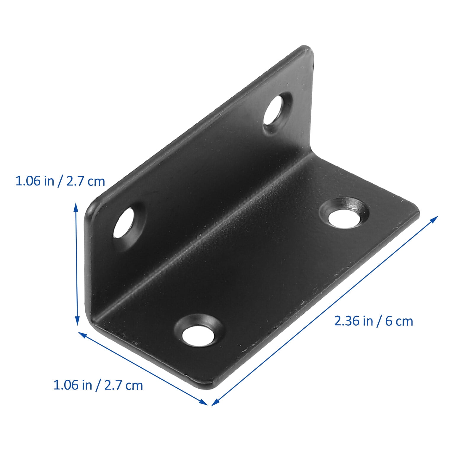 4pcs Stainless Steel Corner Braces Metal L-shaped 90 Degree Right Angle ...