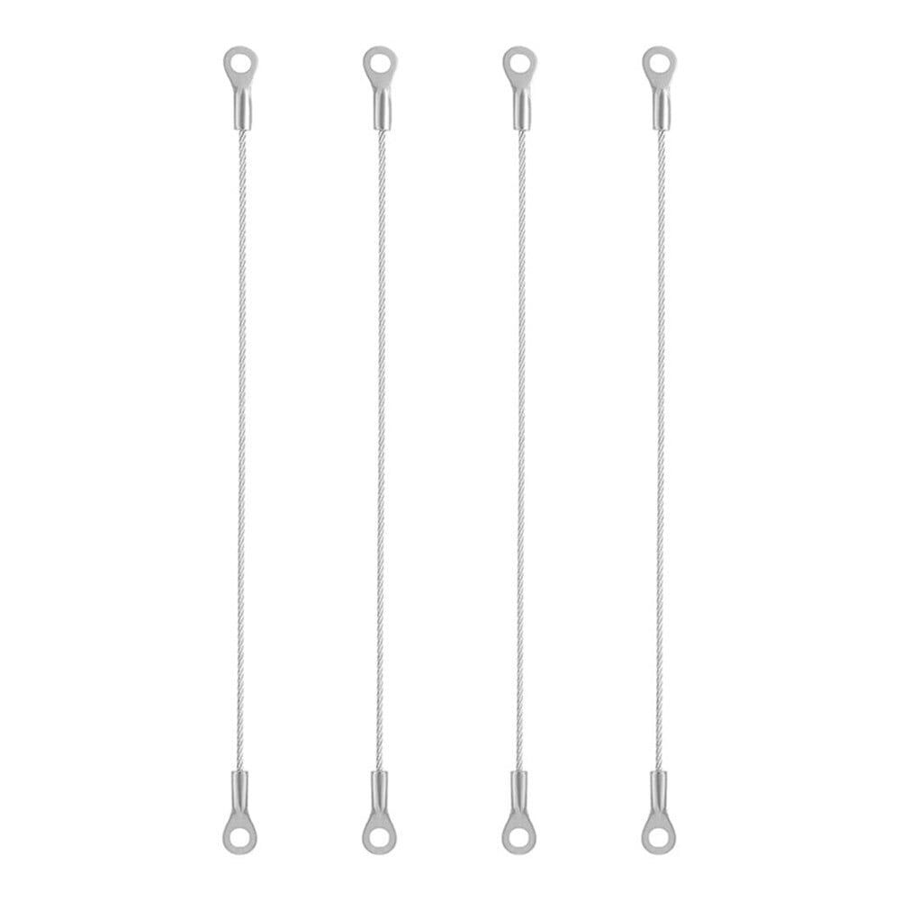 4pcs Stainless Steel Door Cabinet Restraint Braided Cable Hinge Limiter ...