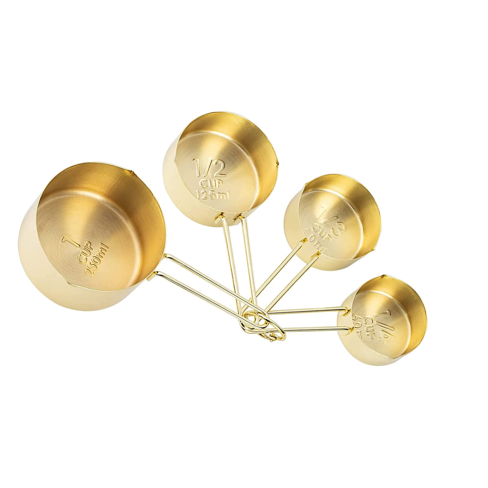 4pcs Stainless Steel Measuring Cups Set Kitchen Accessories Baking Tea ...