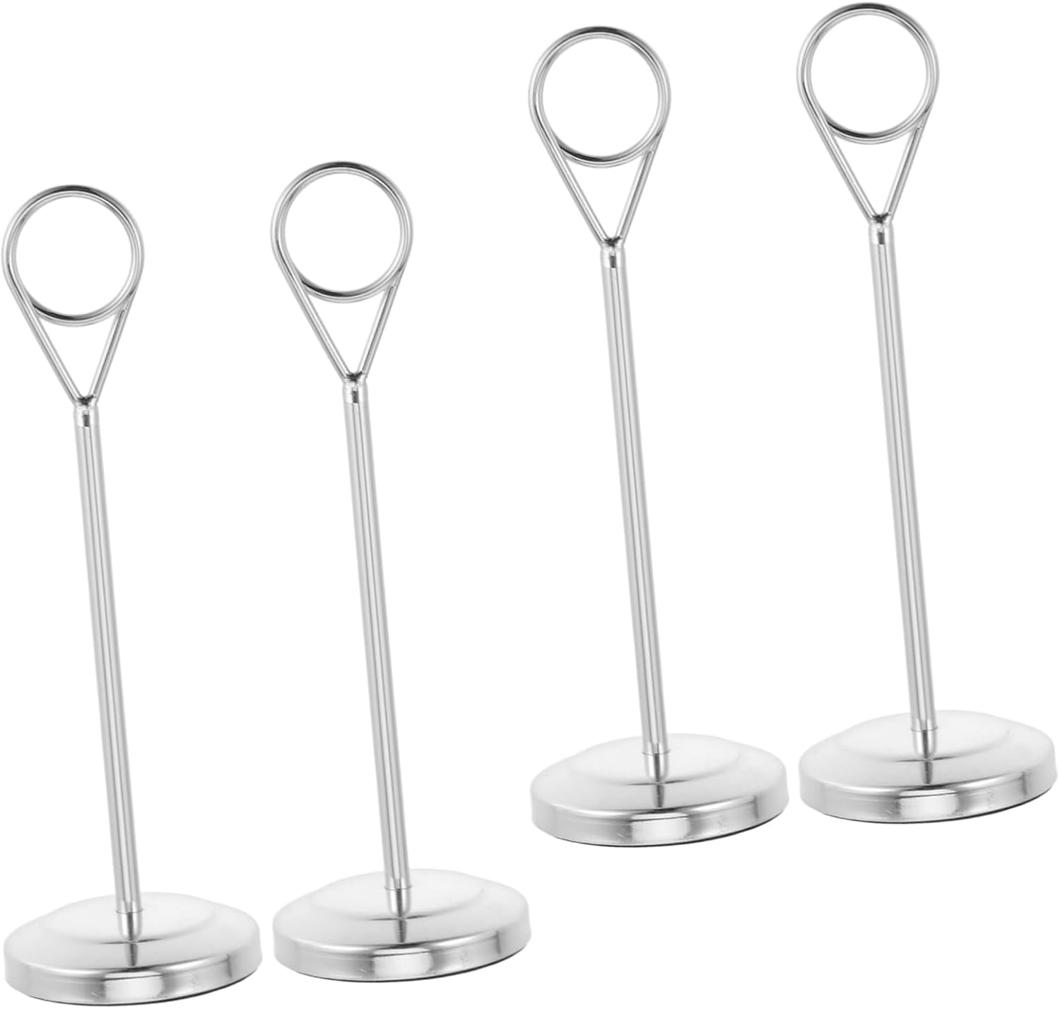4pcs Stainless Steel Message Card Holder Place Card Holders for Table ...