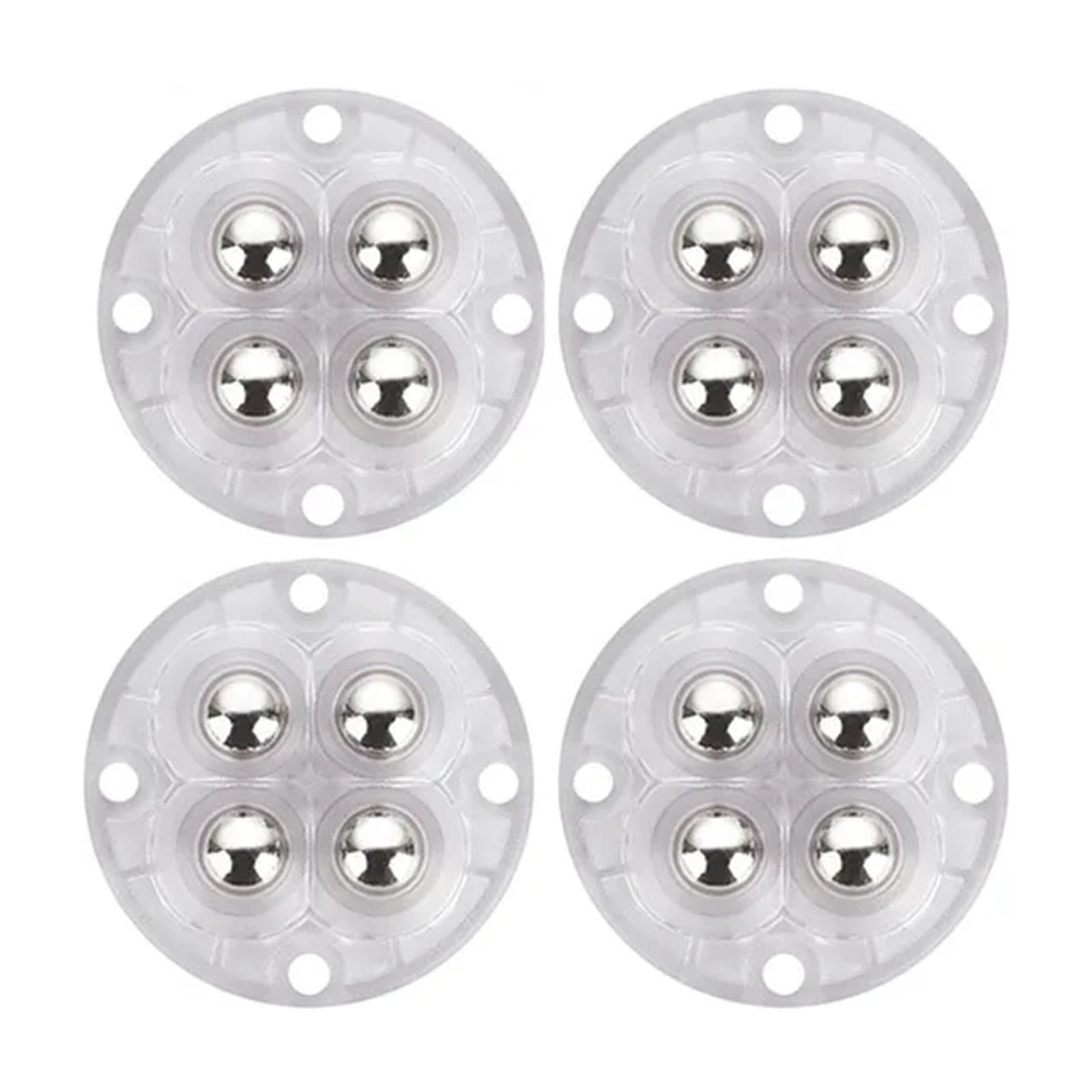4pcs Stainless Steel Universal 360 Degree Rotation Pulley Self Adhesive ...