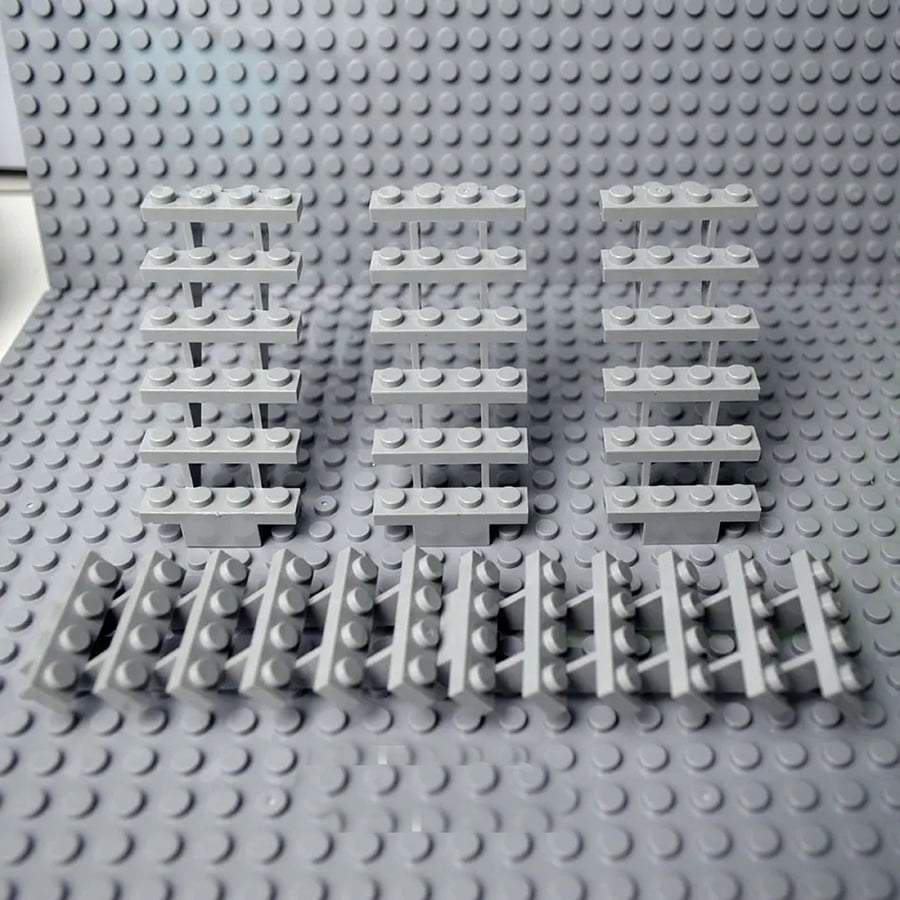 4pcs Staircase MOC Bricks 7x4x6 House Stairs Straight Open 30134 Steps ...