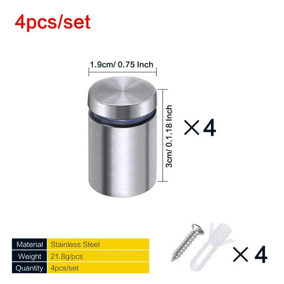 4pcs, Standoff Screws, Sign Standoffs, Standoff Screws for Acrylic ...