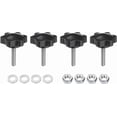 4pcs Star Clamping Knobs with Nuts Washers, M6 x 30mm Metric 304 ...