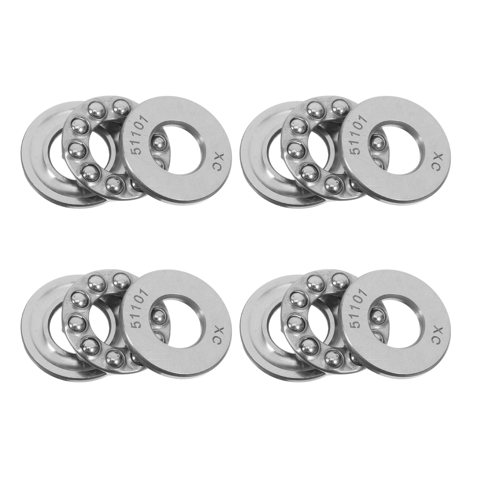 4pcs Steel Axial Thrust Ball Bearings for Oven Rotating High Precision ...