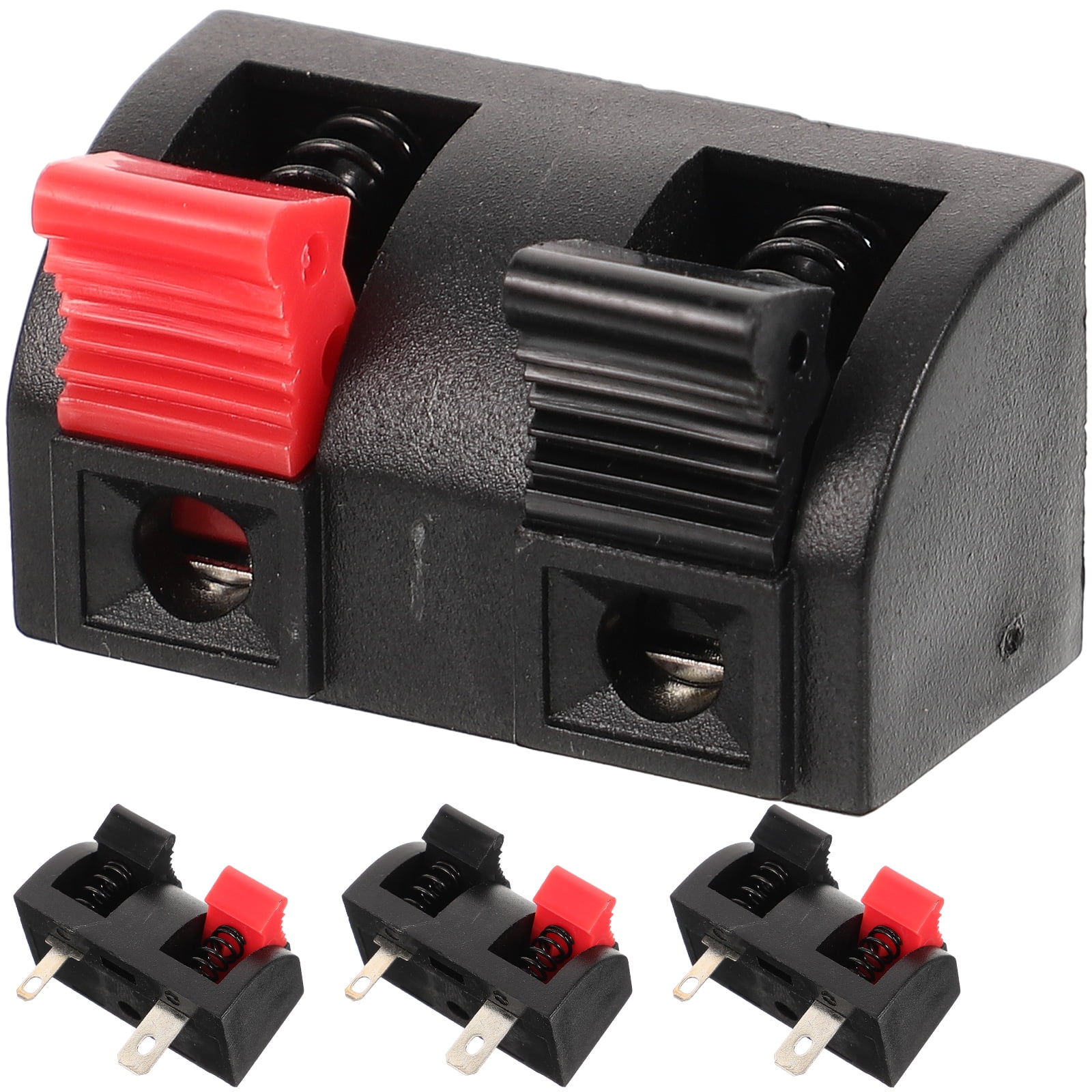 4pcs Stereo Speaker Terminal Connector 2-pin Speaker Wire Terminal ...