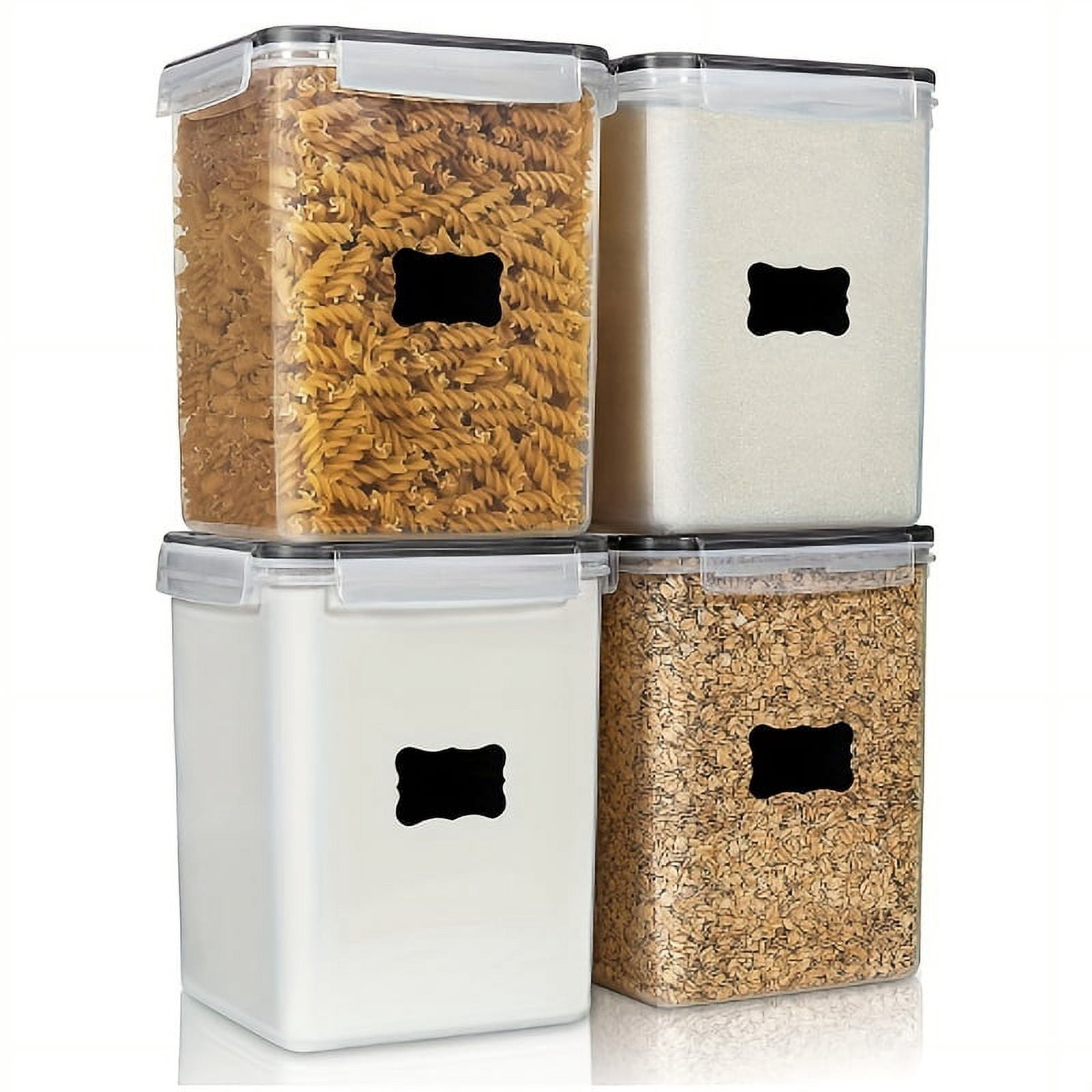 4pcs Storage Container, Multipurpose Large Airtight Food Storage ...