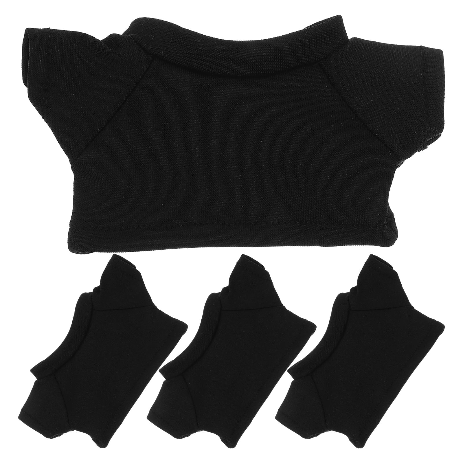 4pcs Stuffed Bear Blank Stuffed Bear Clothes Plush Bear T Shirts For ...