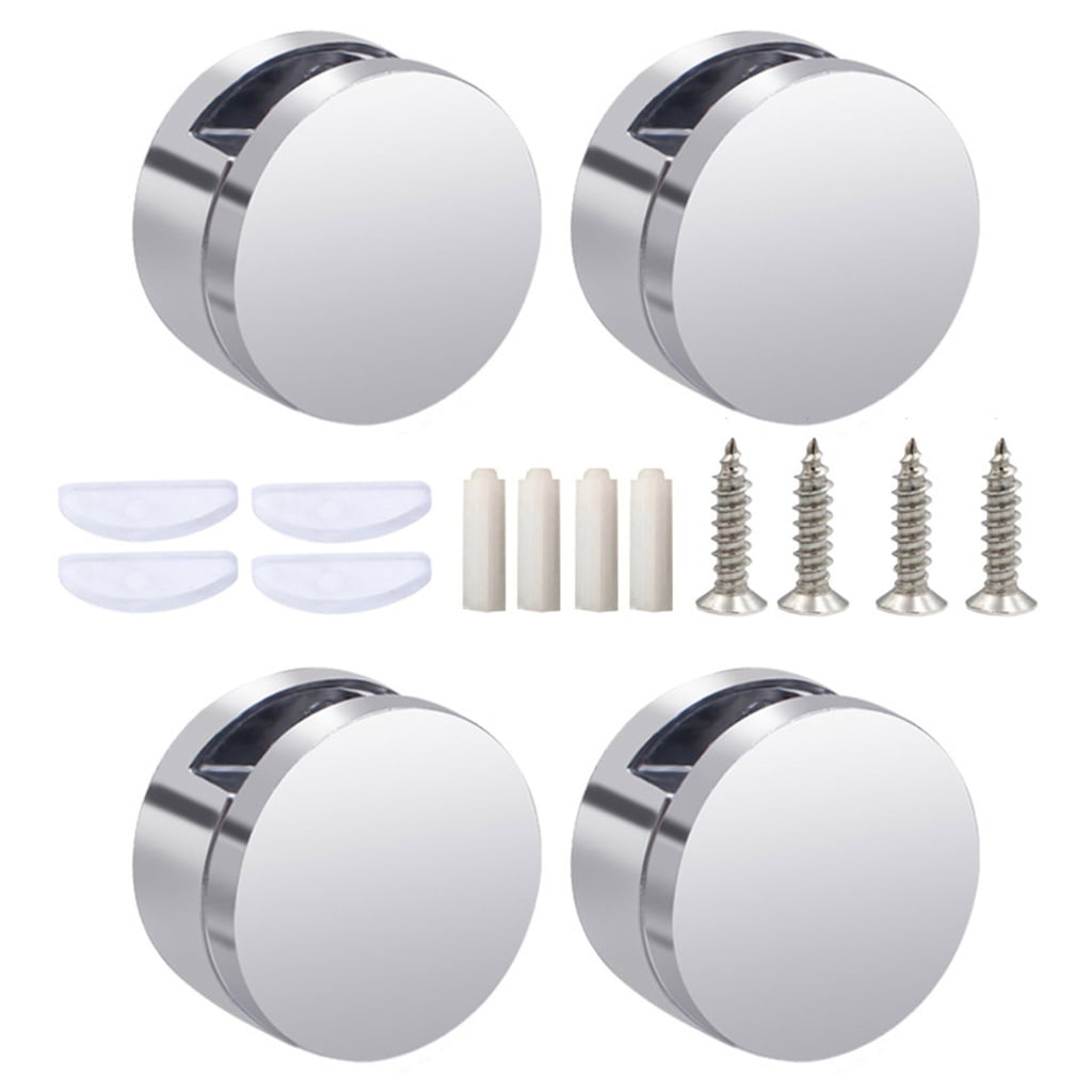 4pcs Sturdy Zinc Alloy Mirror Clip Supports for Reliable and Long Time ...