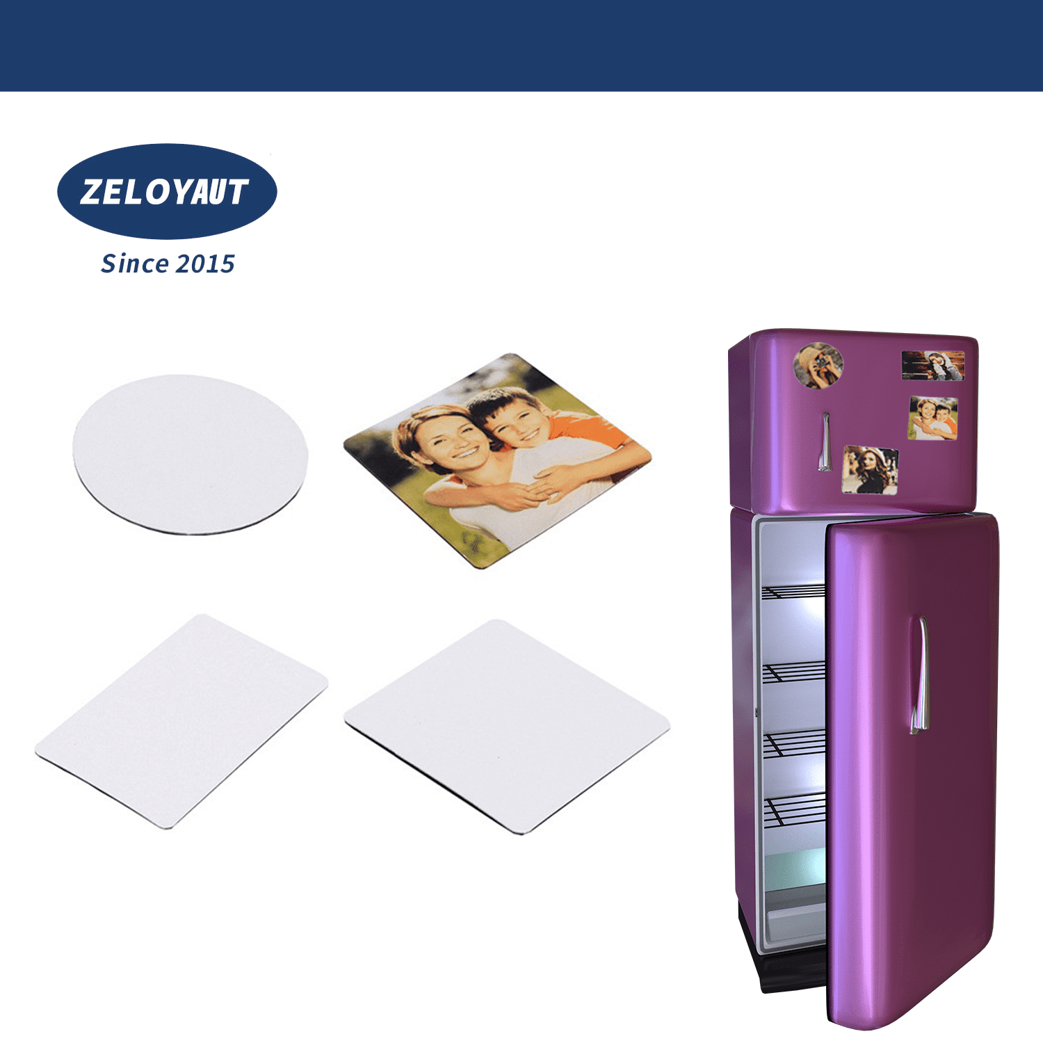 4pcs Sublimation Magnetic Blank Fridge Magnet、sublimation magnet blanks ...