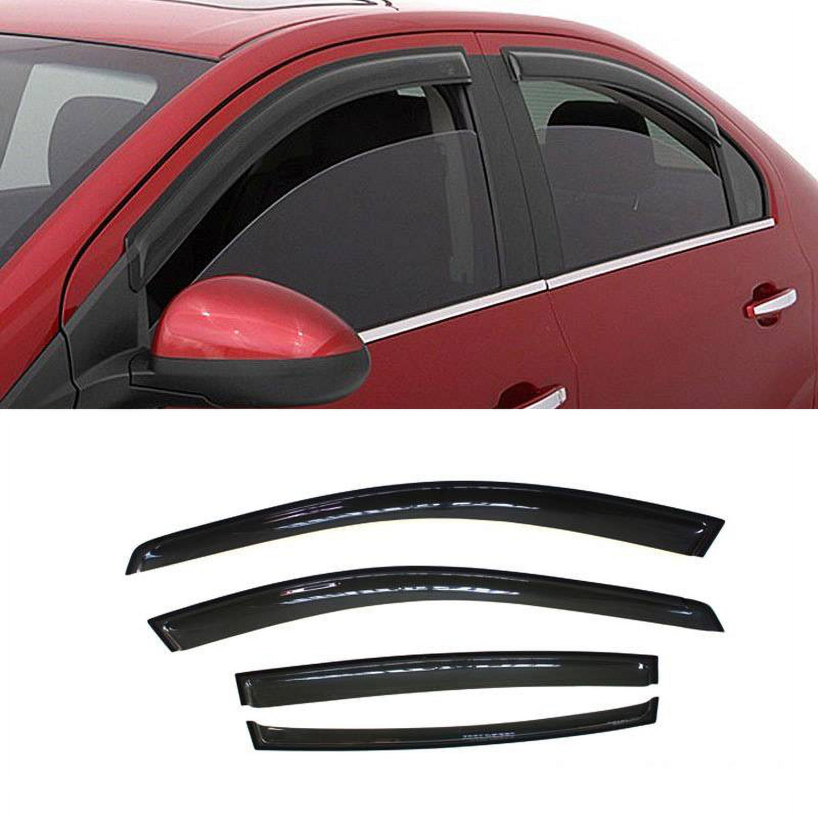 4pcs Sun Rain Guard Wind Deflector Window Visors For 2002-2006 Nissan ...