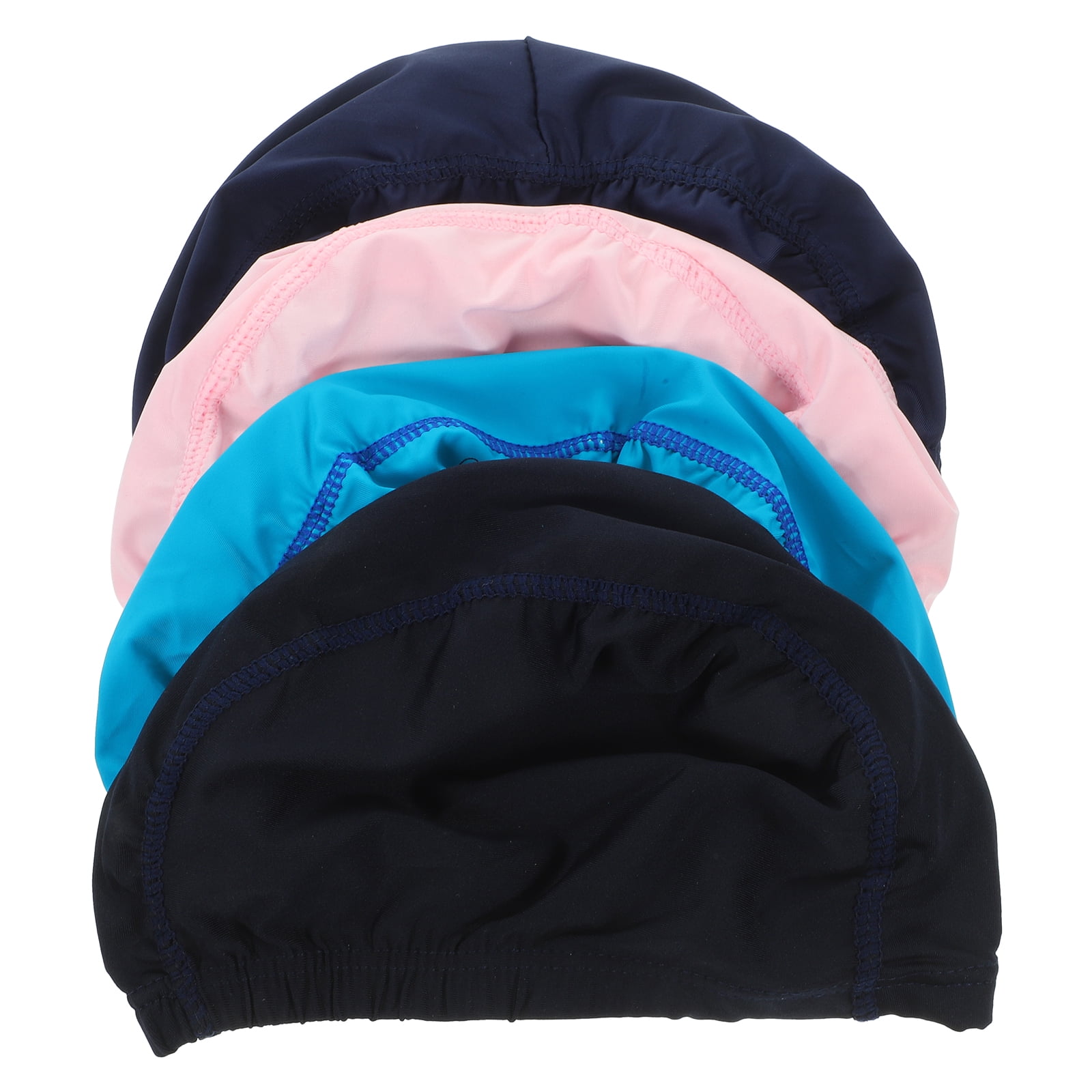 4pcs Swim Caps Nylon High Elasticity Swimming Caps Keeps Hair Clean ...