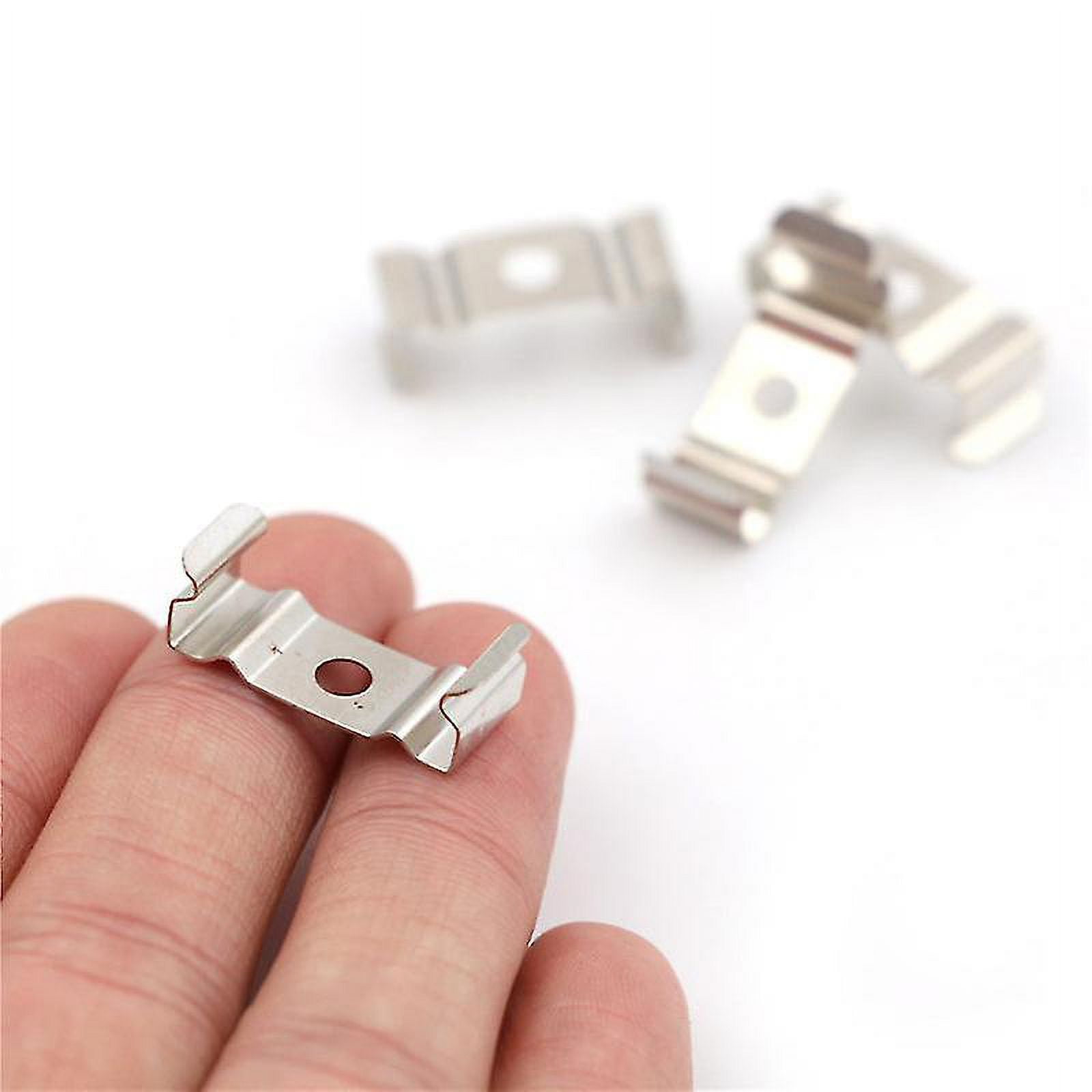 4pcs T5 Fluorescent Tube Lamp Holder Bracket Clips Socket Silver ...