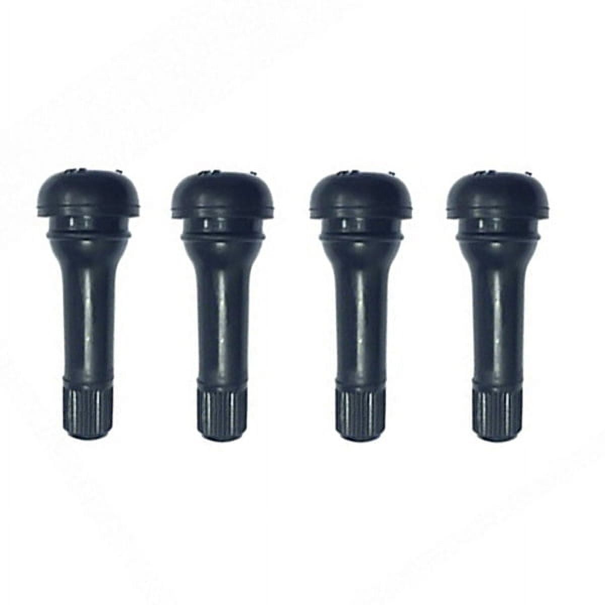 4pcs TR414 Snap-In Rubber Stem Tubeless Tire Rim Scooter Moped (Black ...