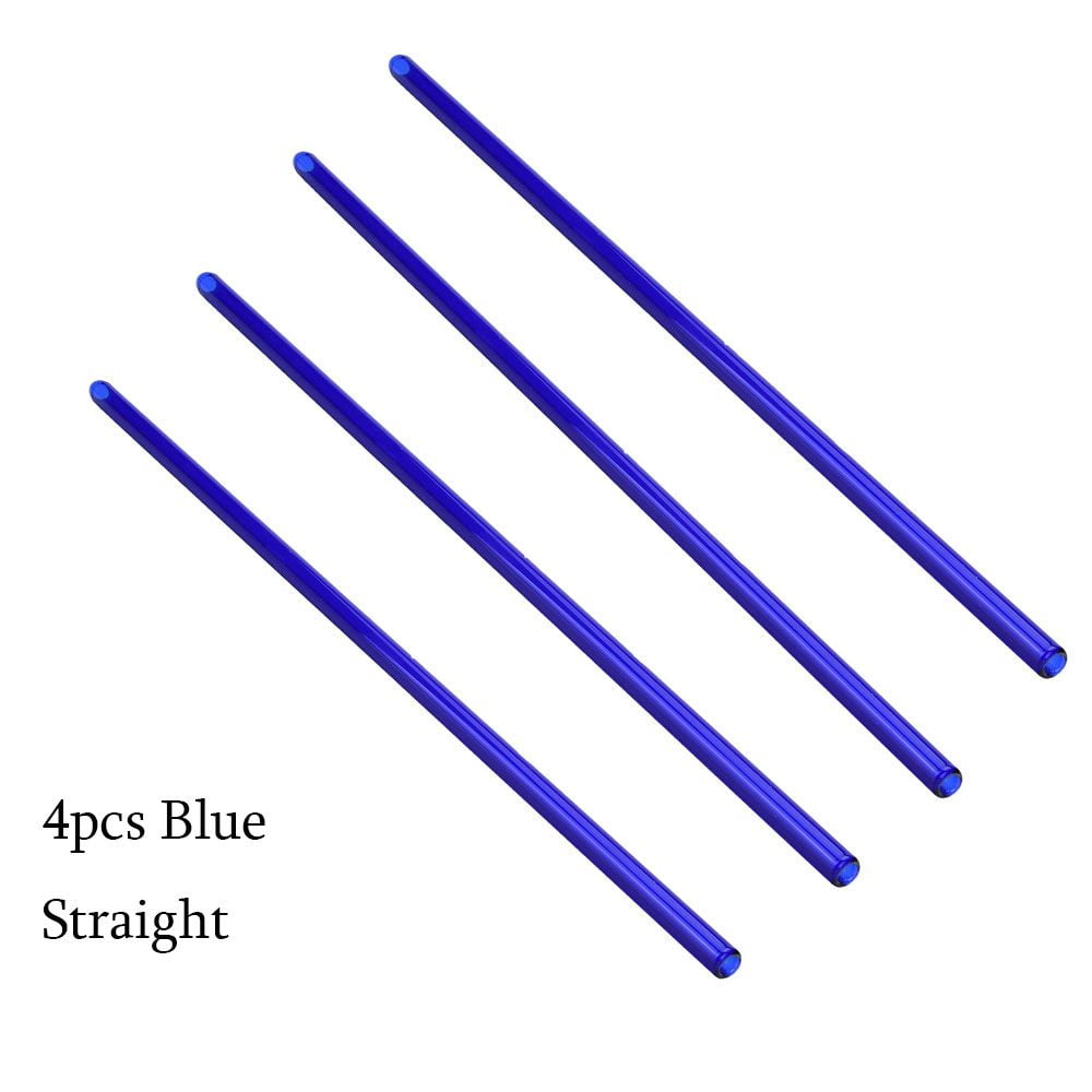 4pcs Tea Pipette Bar Drinking Straw Pyrex Glass Straight Bend Reusable ...