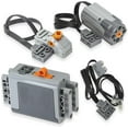 4pcs Technic-Motor Power-Function Kit AA Battery-Box-Switch-Light ...