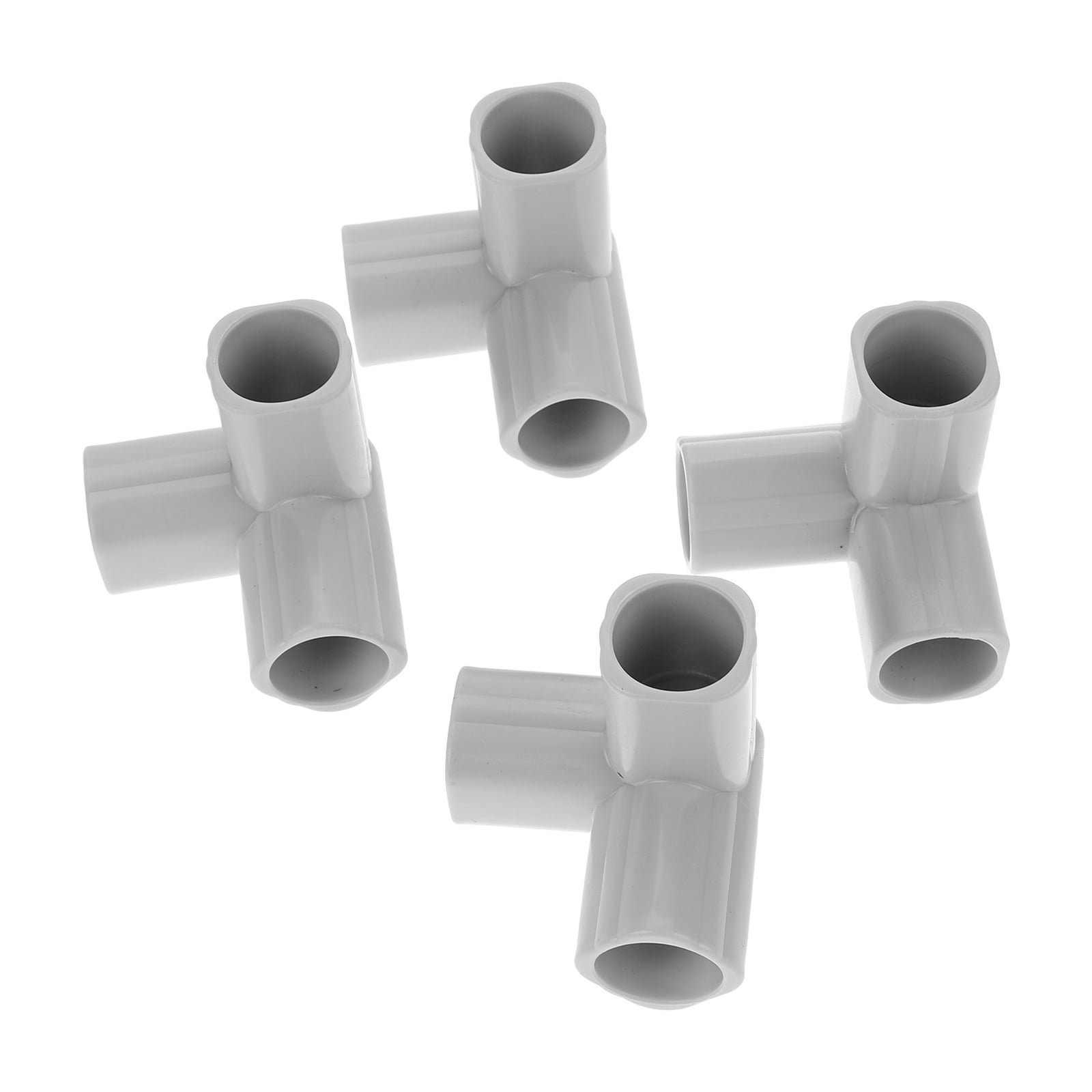 4pcs Tee Pvc Fitting 3 Way Furniture Connectors PVC Corner Fittings ...