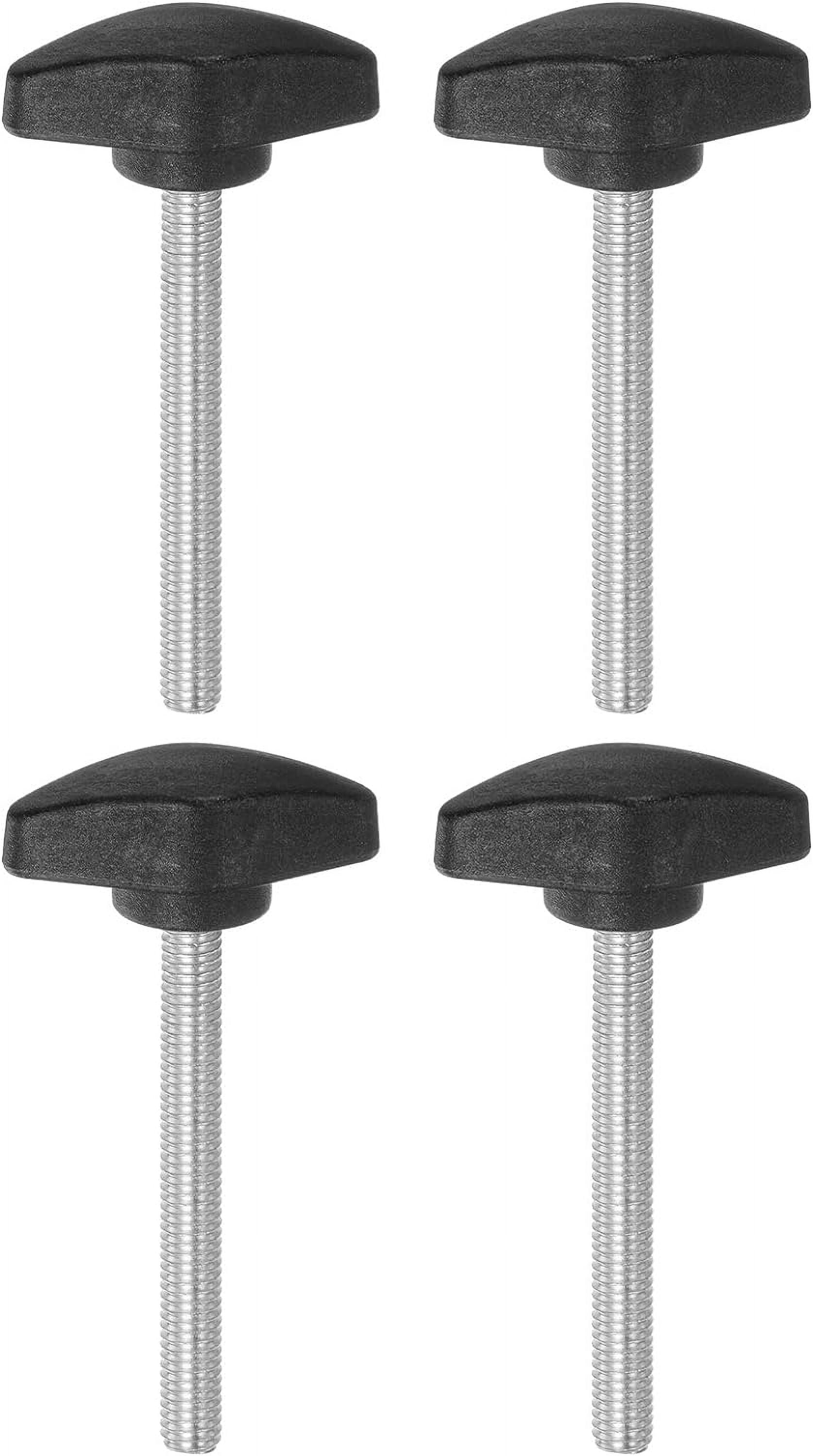 4pcs Tee Wing Thumb Screws M6 x 60mm Standard Male Thread Plastic T ...