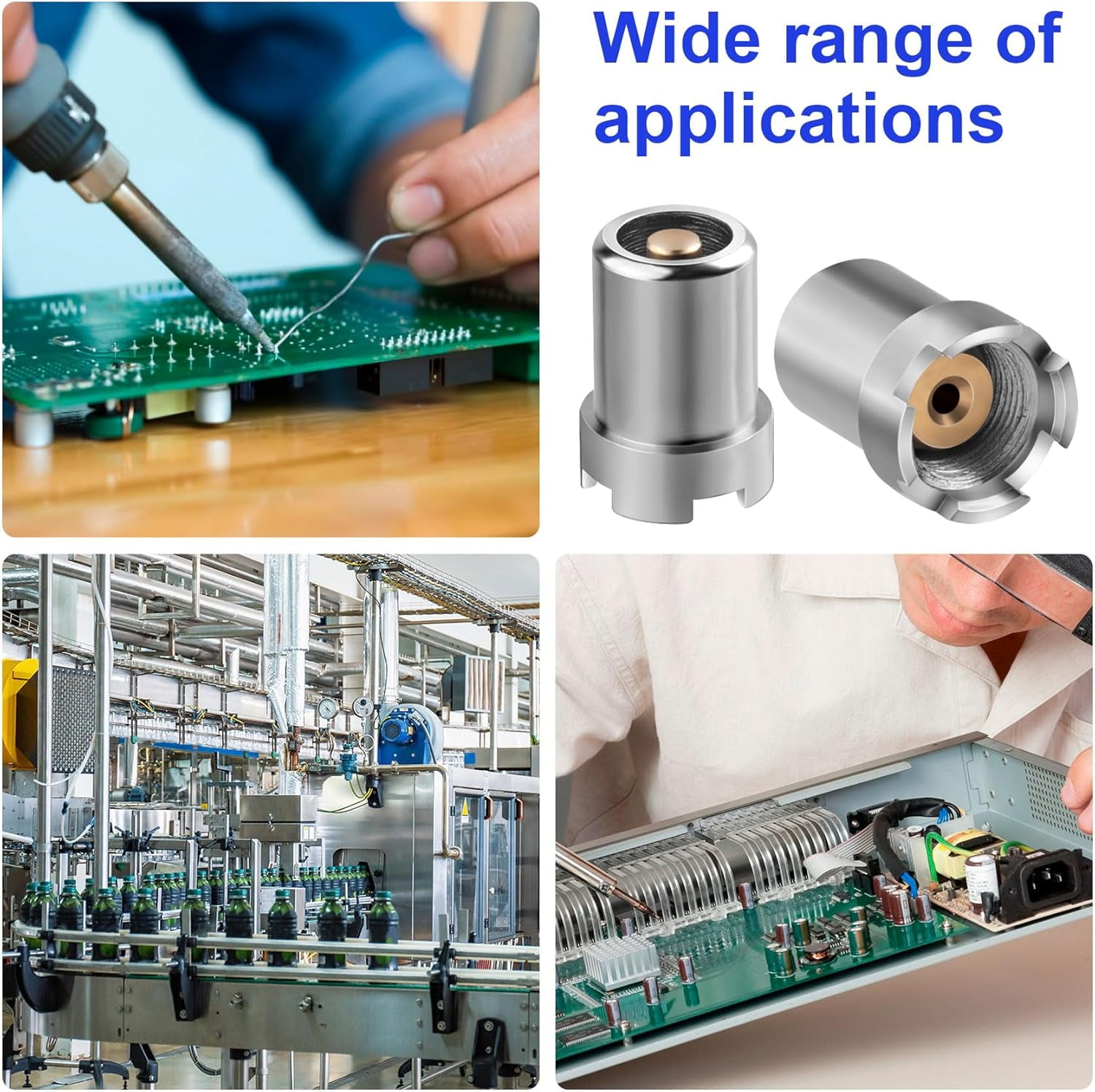 4pcs Threaded Adapters, Stainless Steel Thread Screw Converter ...