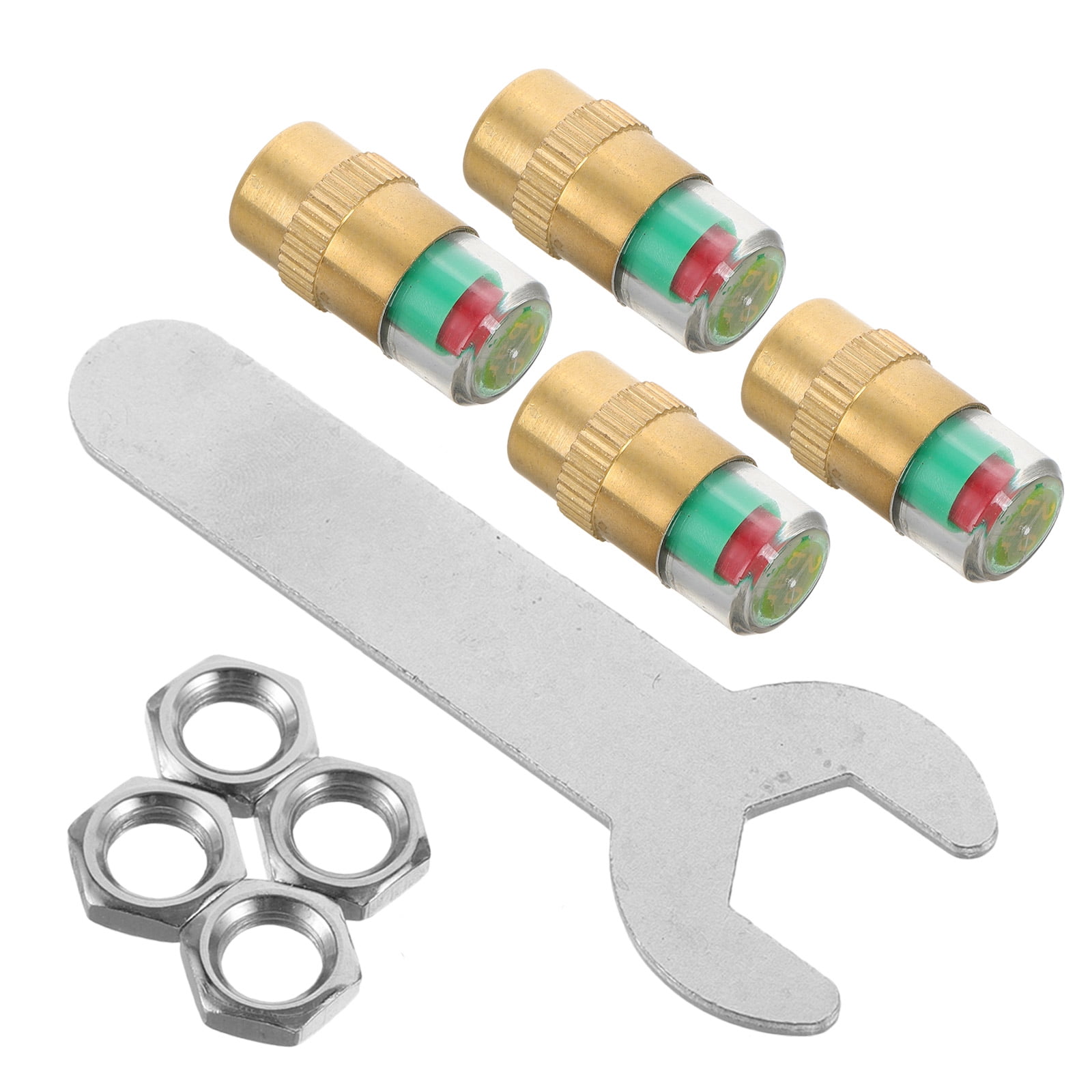 4pcs Tire Pressure Monitor Valve Stem Caps 3 Colors Alarm Tire ...