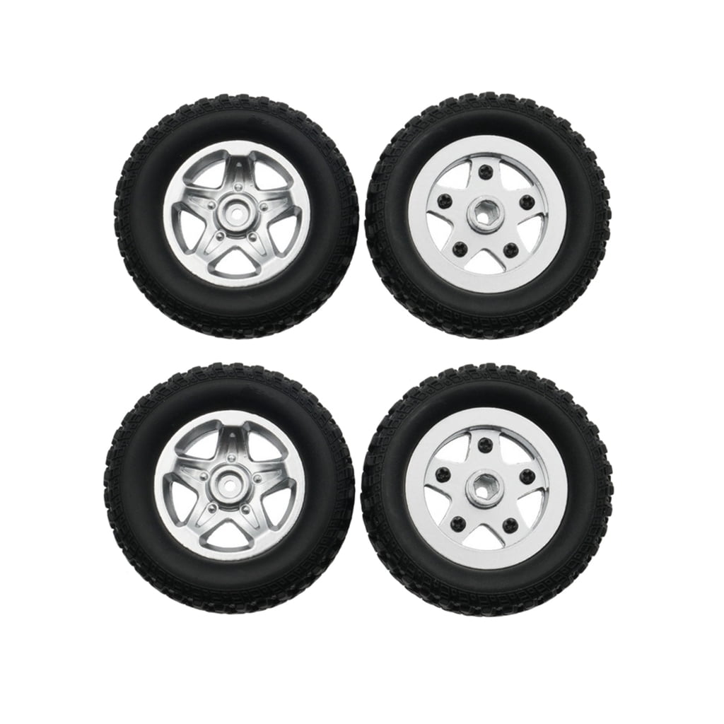 4pcs Tire Set and Hub Set with 5 Spokes For MN82/82S/LC79 Crawlers ...
