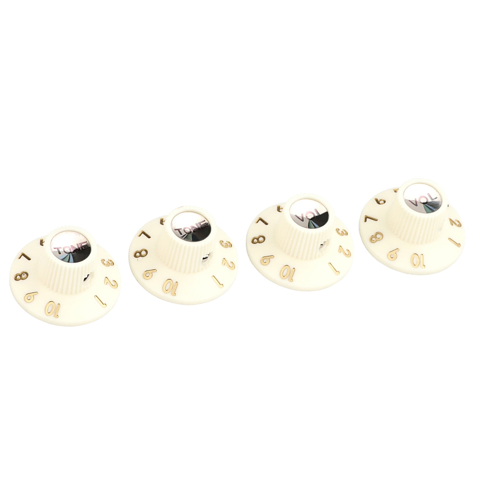 4pcs Top Hats Speed Control Knobs Electric Guitar Effect Knobs Volumes Tone Control Knobs ...