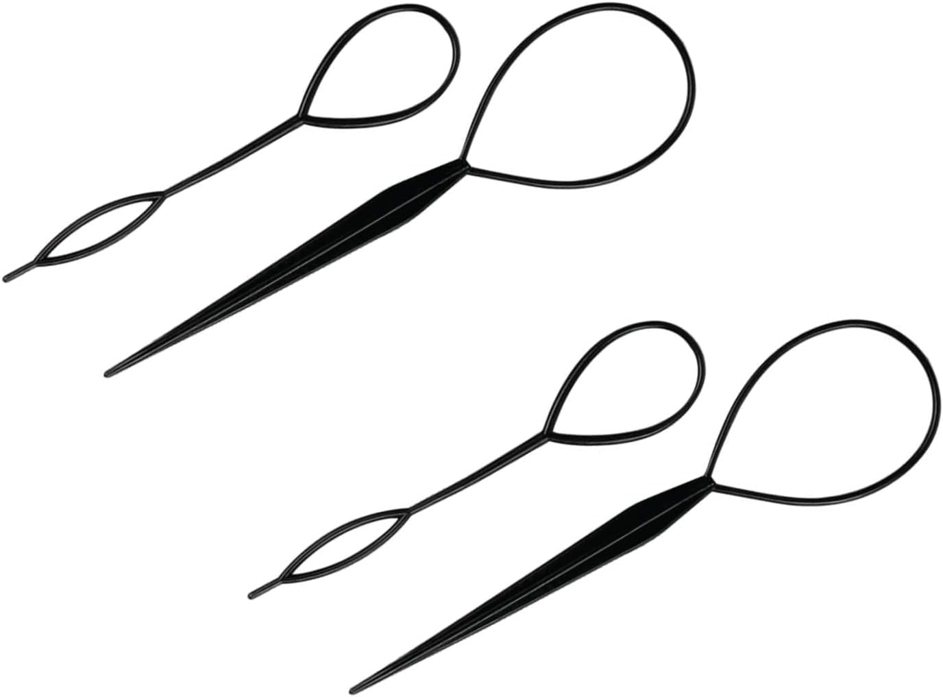 4pcs Topsy Hair Braid Tool Ponytail Holder and Bun Maker Durable ...