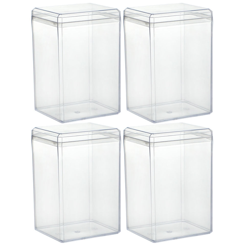 4pcs Transparent Candy Boxes for Containers and Biscuits Packing ...