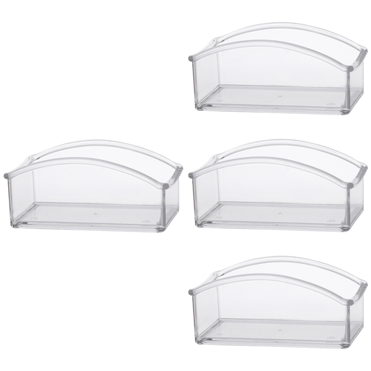 4pcs Transparent Coffee Storage Box Office Acrylic Sugar Packets ...