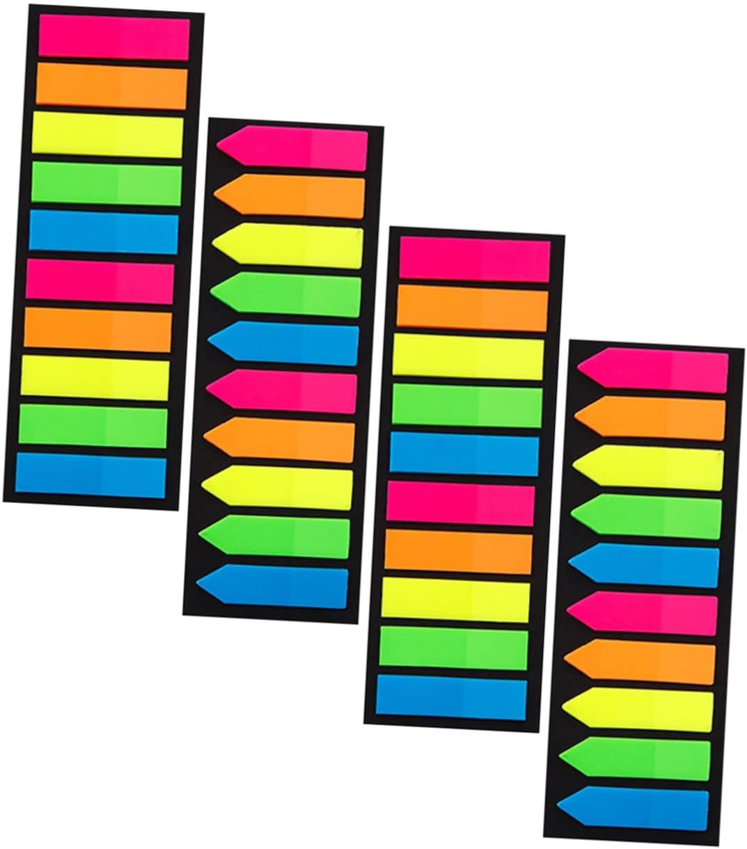 4pcs Transparent Color Books Color Stickers Color Folders Sticky Page ...