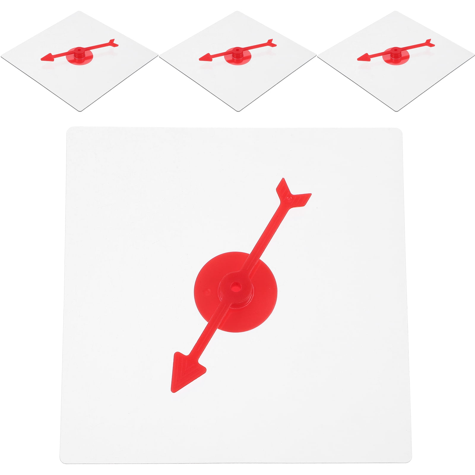4pcs Transparent Math Game with Rotatable Arrow for Party School Home ...