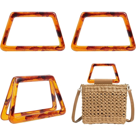 4pcs Trapezoid Bags Handles Decorative Handbag Handle Purse Handles ...