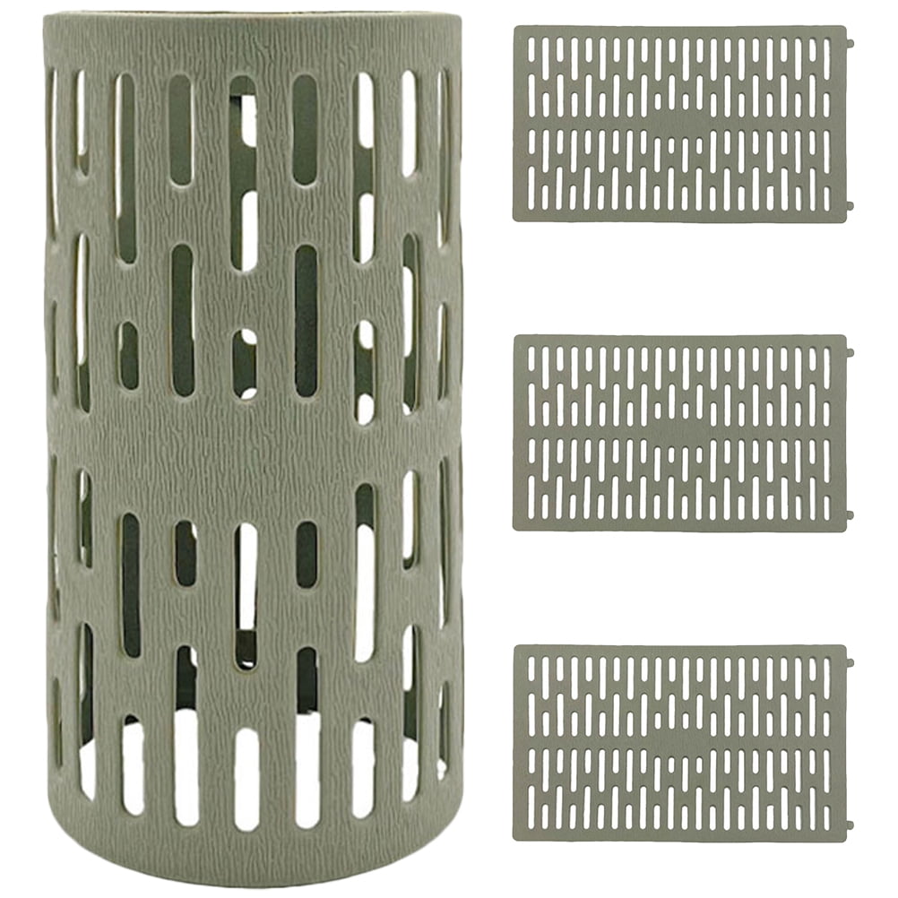 WEAVILUX 4Pcs Detachable Tree Trunk Protector Green Plastic for Garden ...