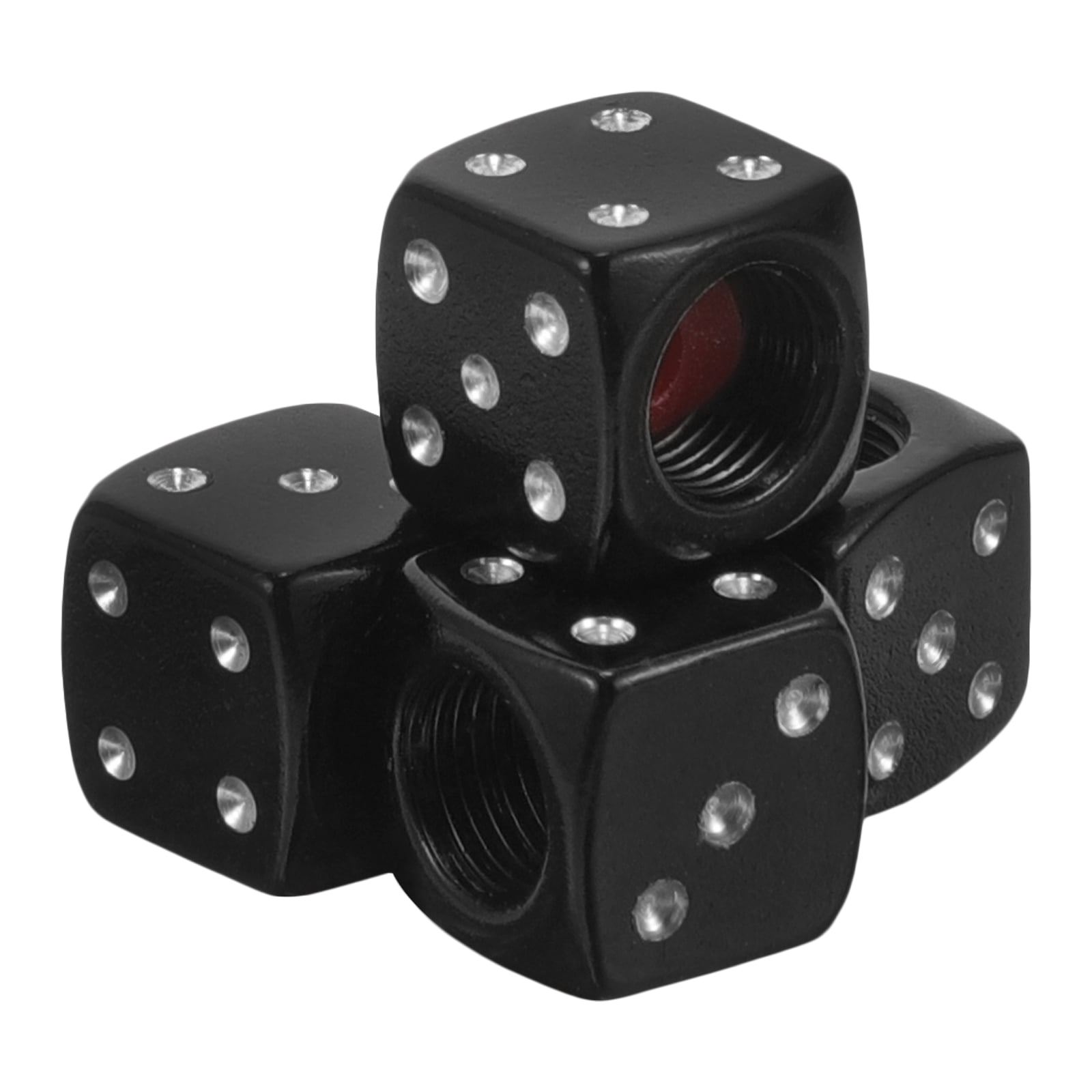 4pcs Tyre Valve Cap Dice Tire Air Valve Stem Cap Bike Tyre Dust Cap ...