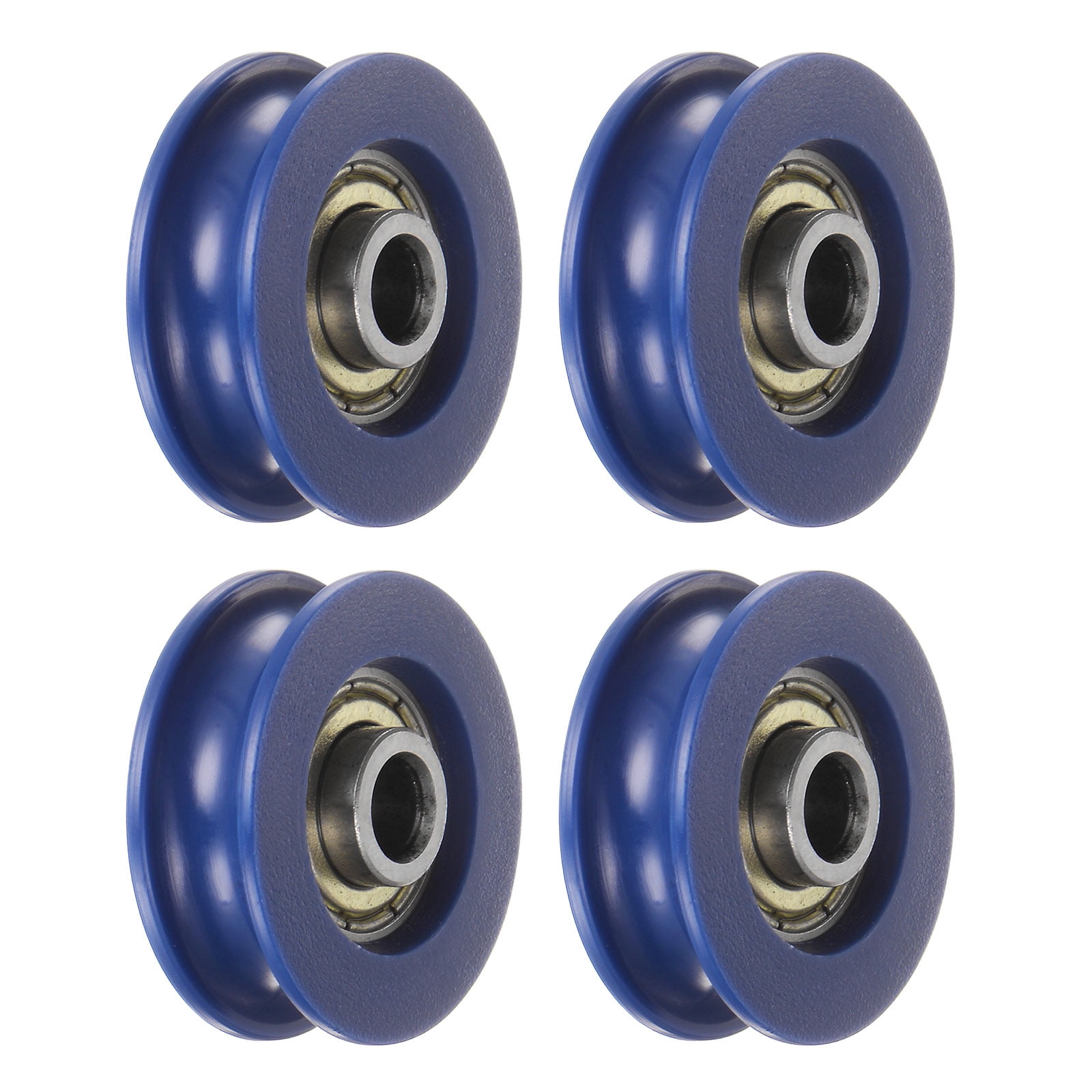 4pcs U Type Groove Pulley Nylon Guide Rolling Bearing 5x25.5x8.5mm U ...