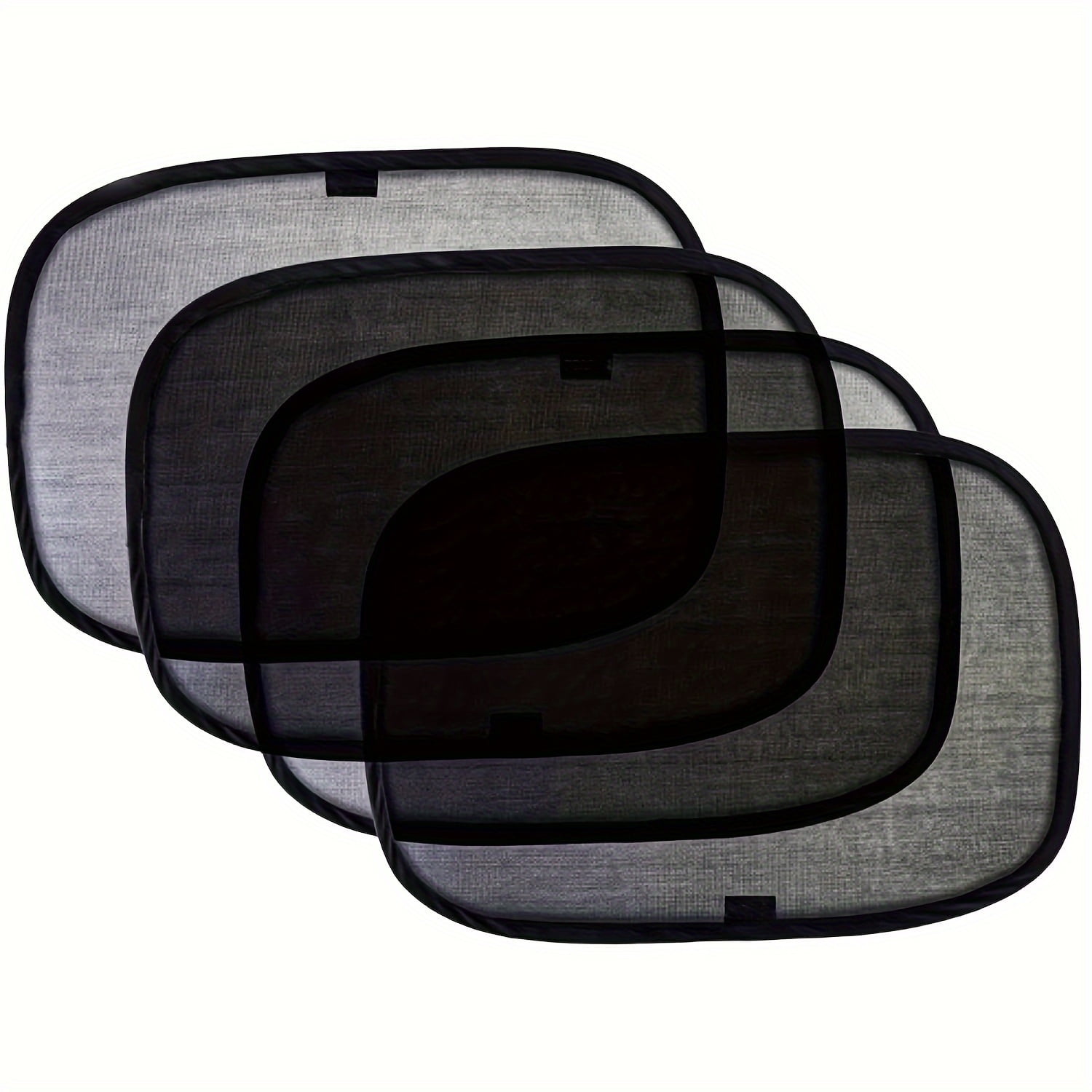 4pcs UV Protection Car Sun Shades - Anti-Glare Cling Window Covers for ...