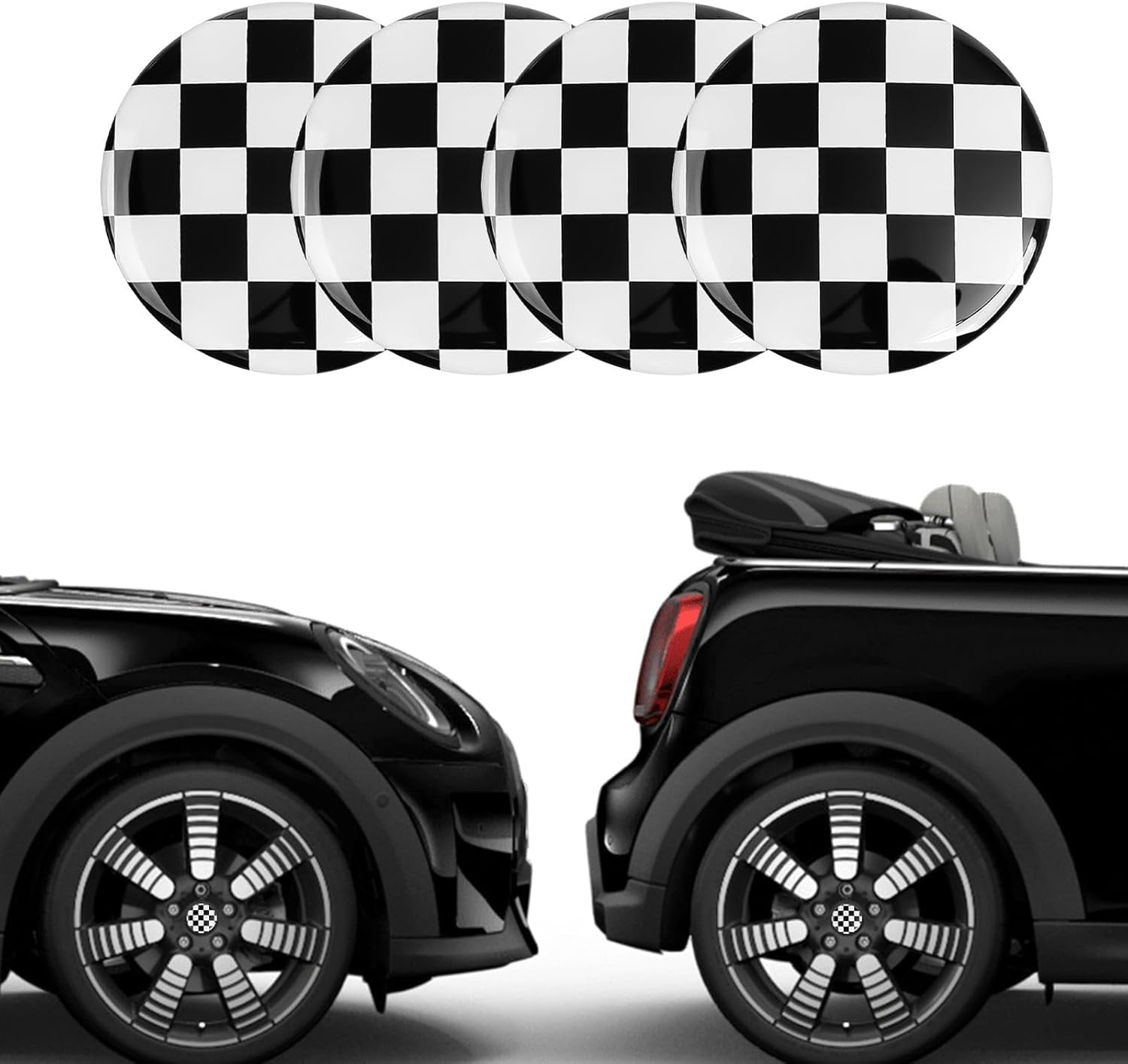 4pcs Union Jack UK Flag Style Wheel Center Cap Covers Compatible with ...