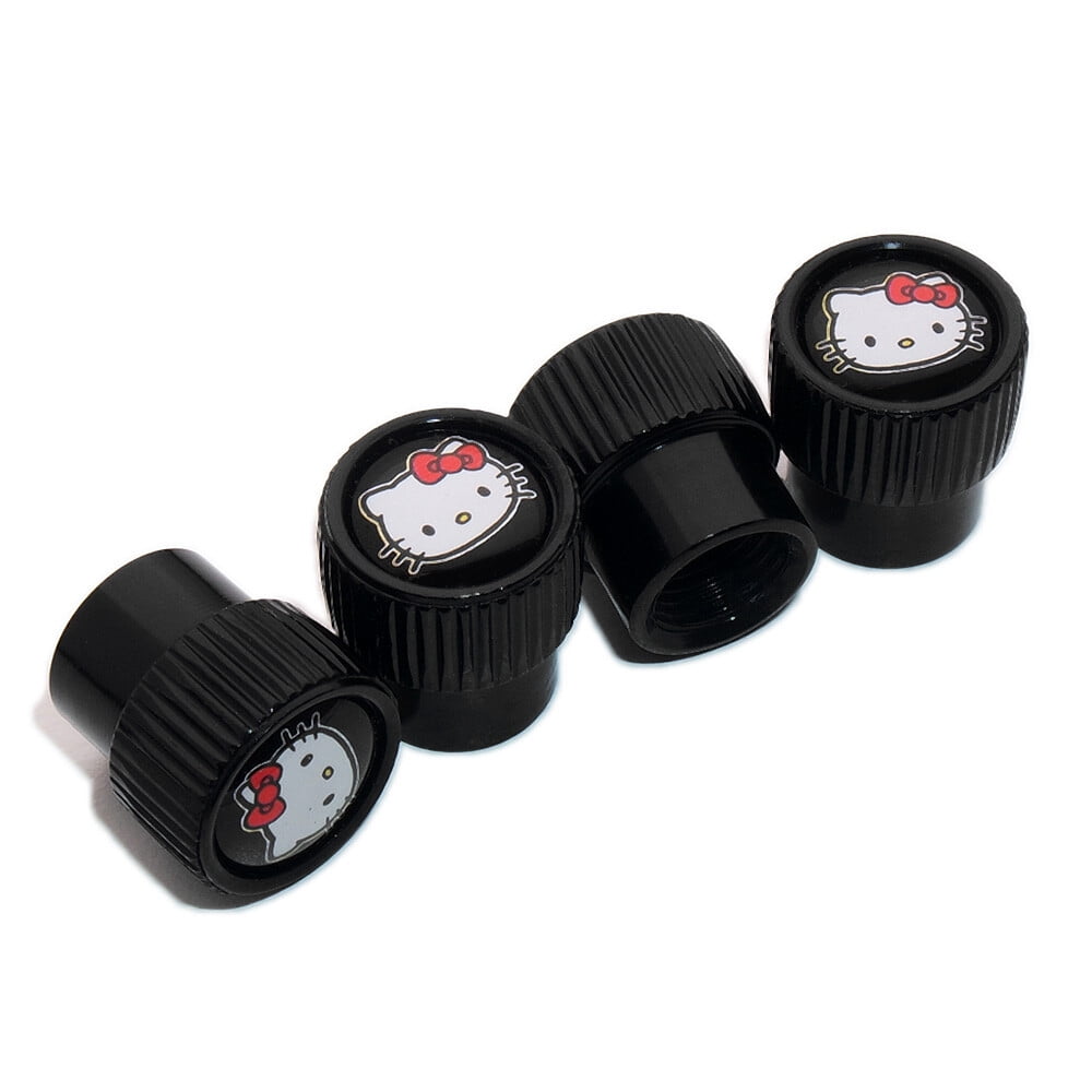 4pcs Universal Fit HelloKitty Car Wheels Tire Air Valve Cap Stem Dust ...