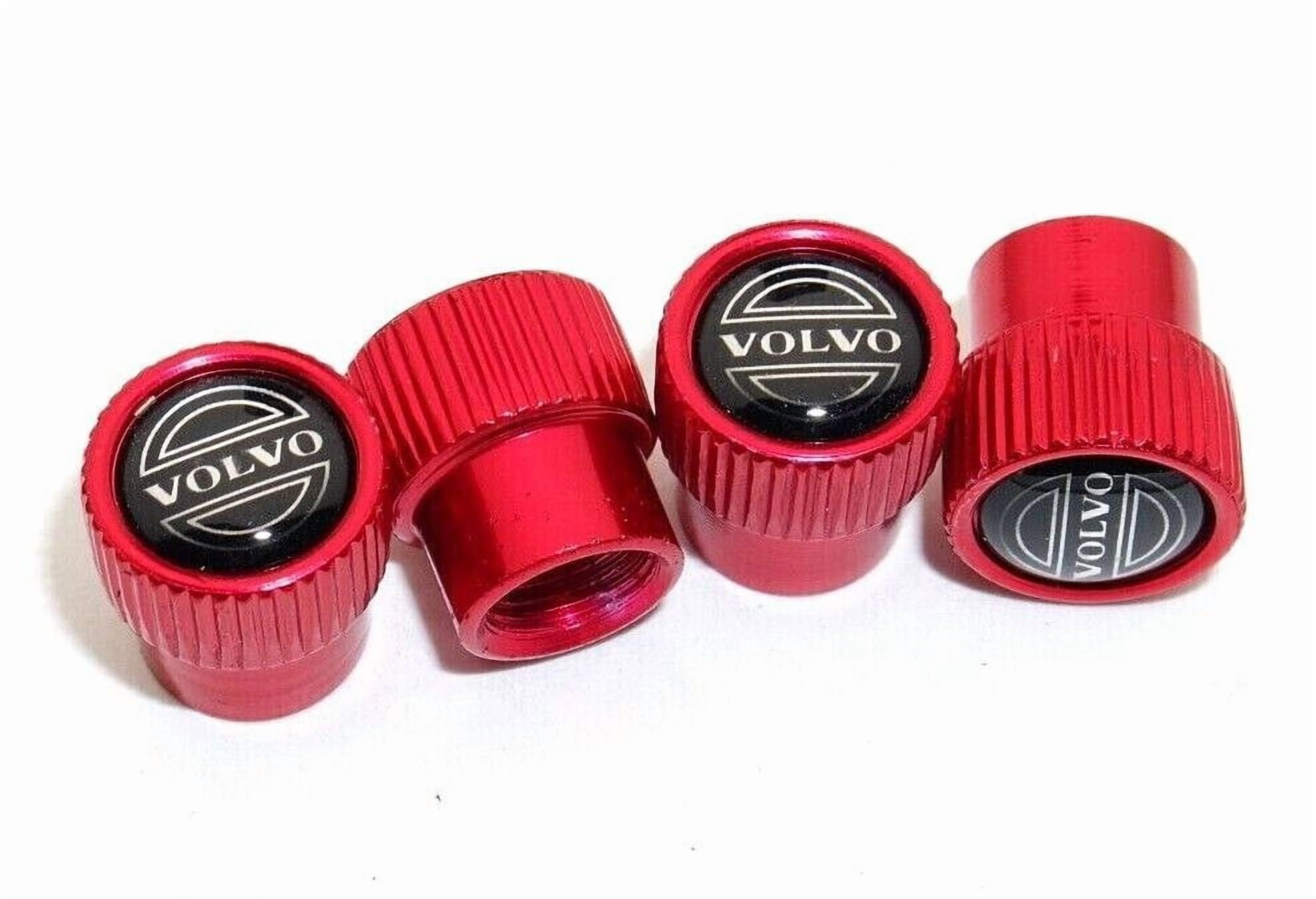 4pcs Universal Fit Volvo Car Wheels Tire Air Valve Caps Stem Dust Cover ...