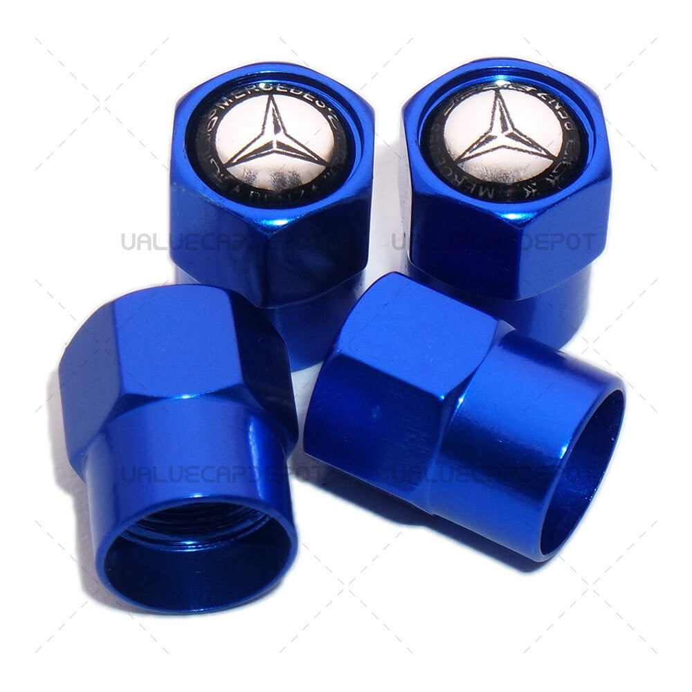 4pcs Universal Hex Car Wheels Tire Air Valve Caps Stem Dust Cover Sport ...