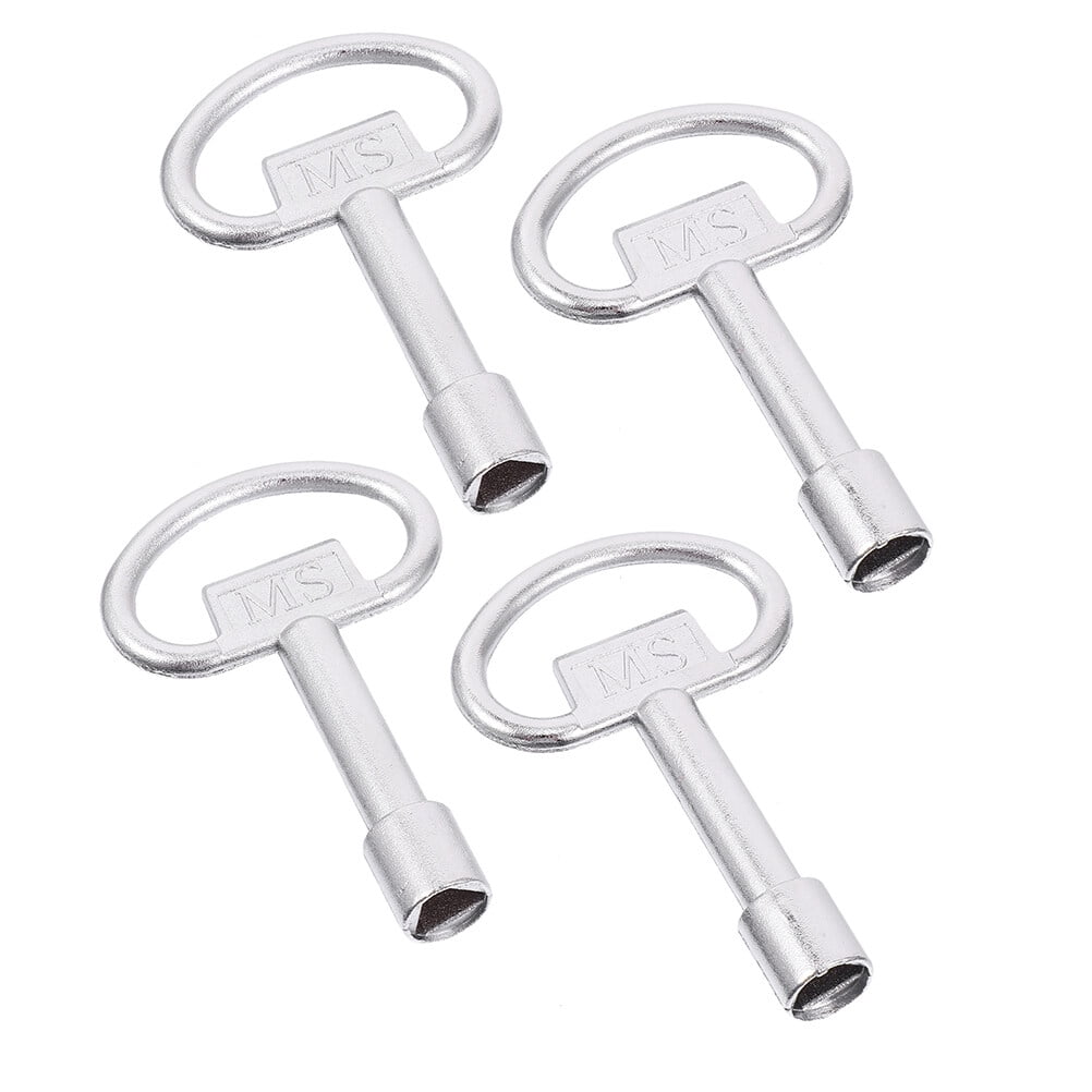 COSMOBETTY Metal Utility Key Silver 4Pcs 3.1x2x0.5In - Walmart.com