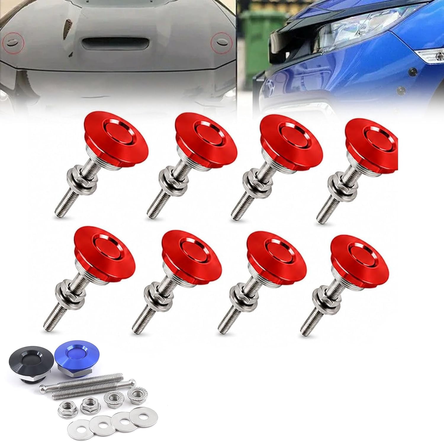 4pcs Universal Stainless Steel Quick-Release Lock Latches, Aluminum ...