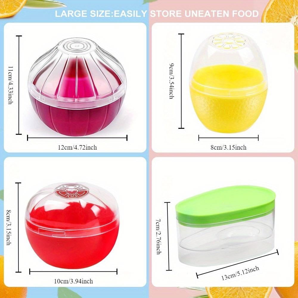 4pcs Vegetable and Fruit Storage Containers for Fridge BPA Free Food ...