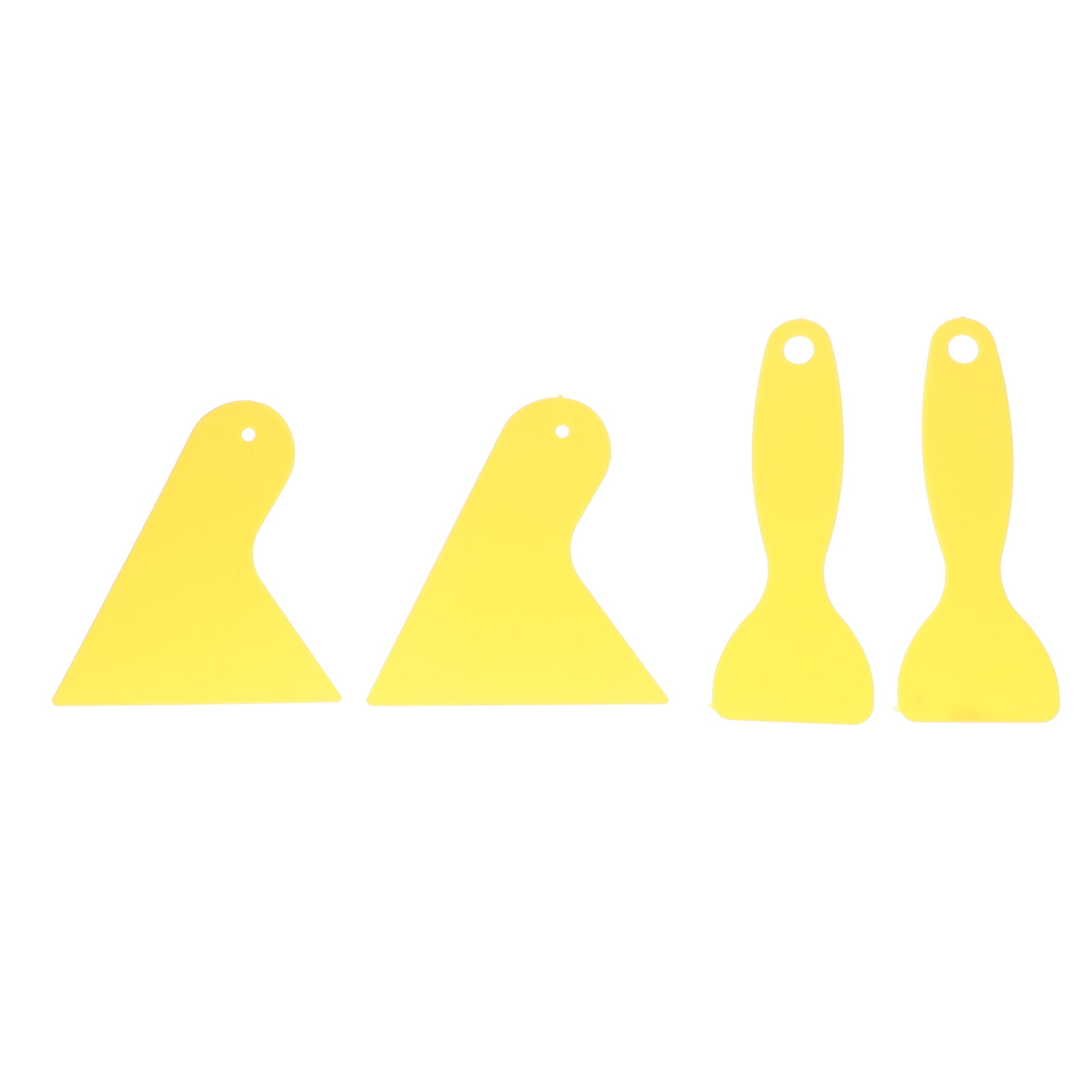 Raindrops 4pcs Yellow Plastic Car Window Decal Squeegee Tool for ...