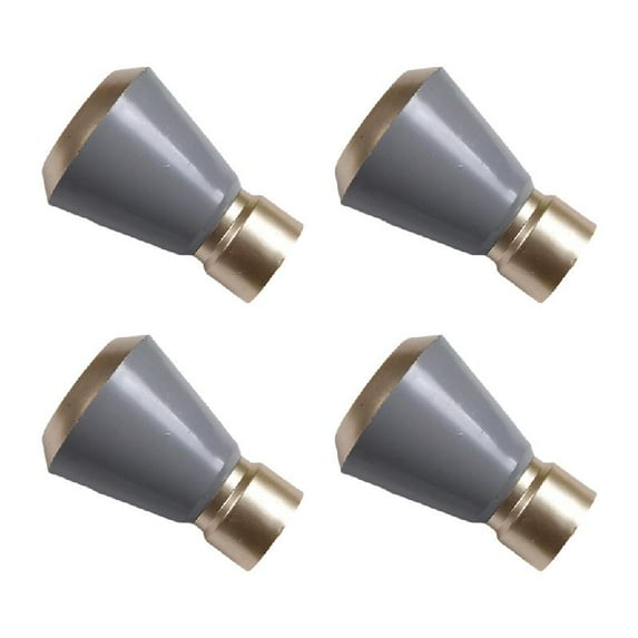 4pcs Versatile Curtain Rod Finials Decorative Curtain Finials with ...