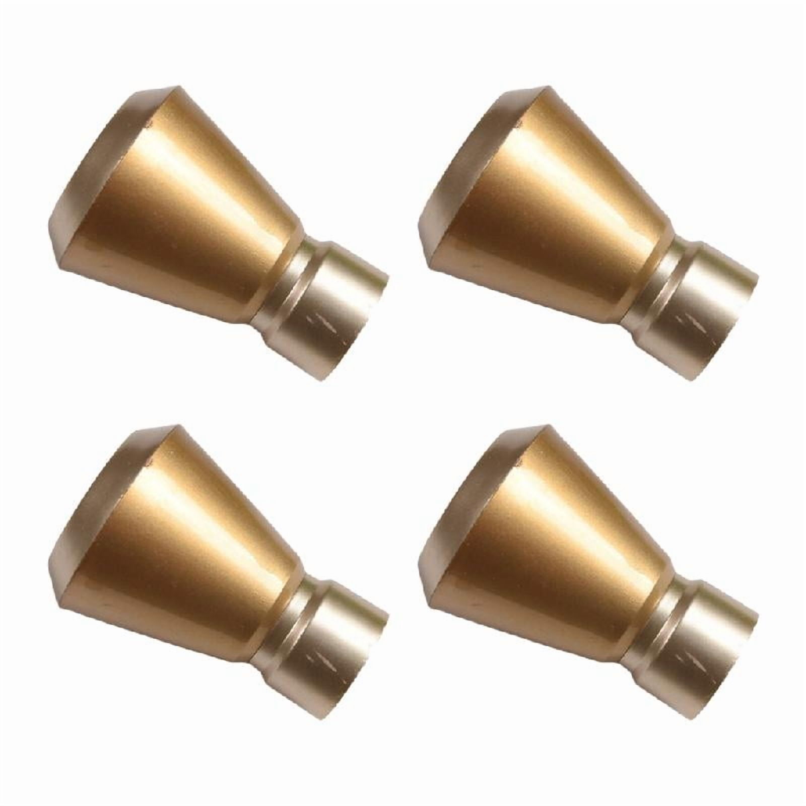 4pcs Versatile Curtain Rod Finials Decorative Curtain Finials with ...