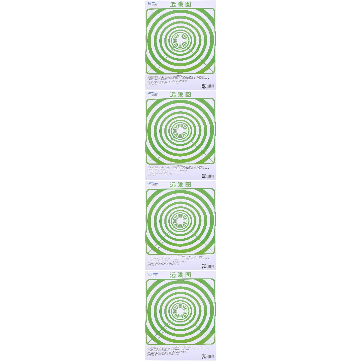 4pcs Vision Restoration Chart Eye Chart Corrected Visual Eye Chart Wall ...